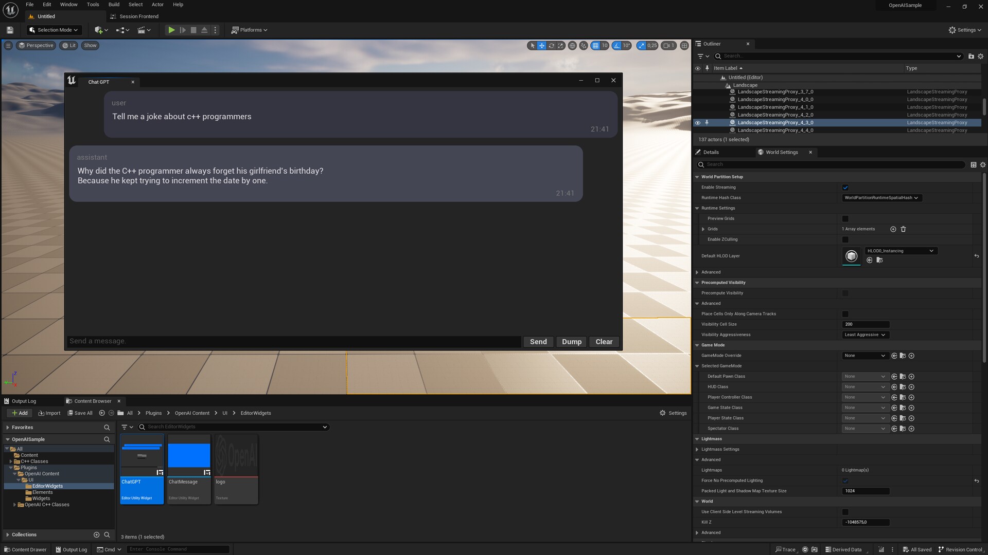 Complete OpenAI API plugin in Code Plugins - UE Marketplace Complete OpenAI API plugin in Code Plugins - UE Marketplace