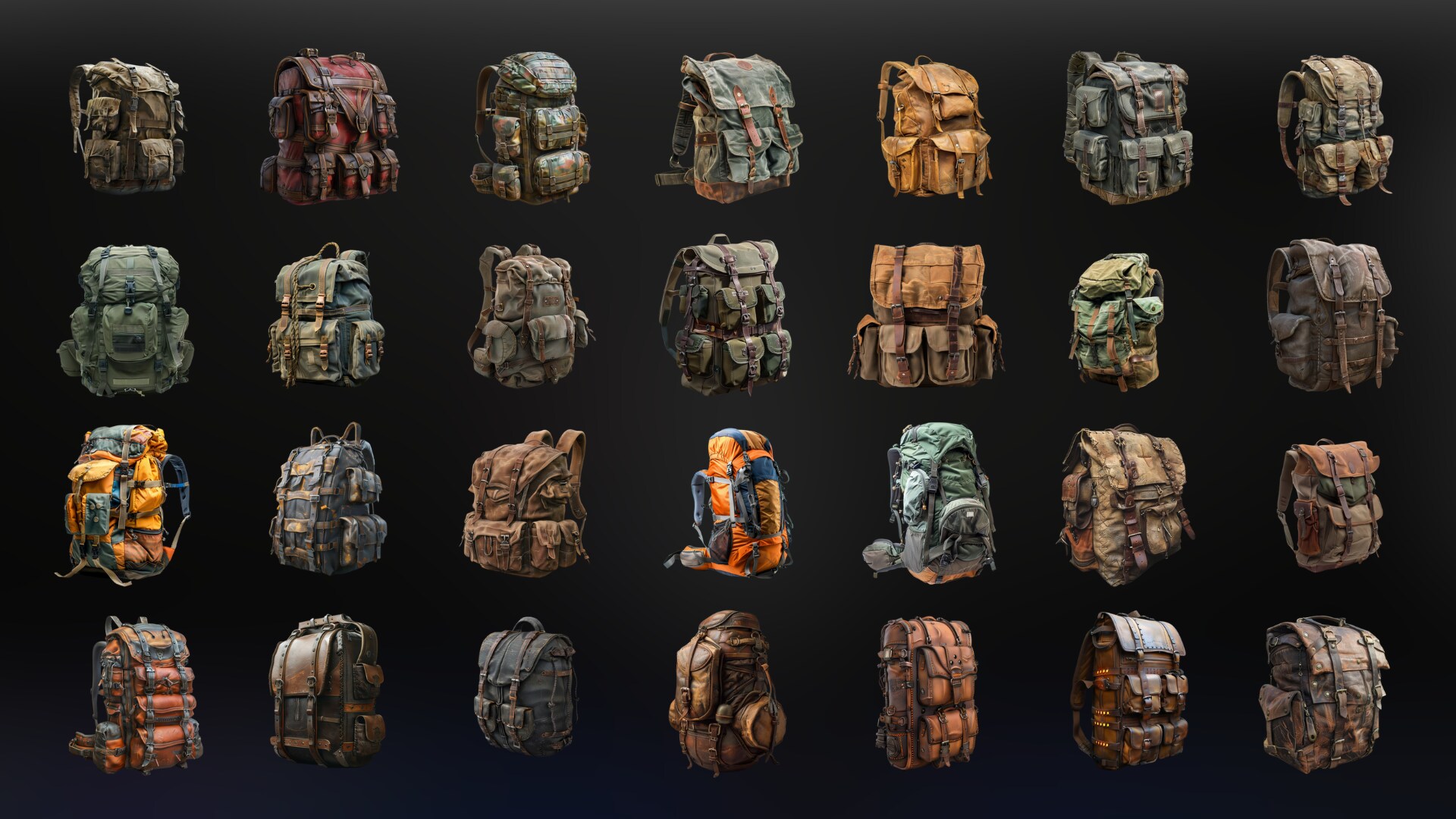 Travel Backpacks - Icon Pack, 카테고리 2D 애셋 - UE 마켓플레이스