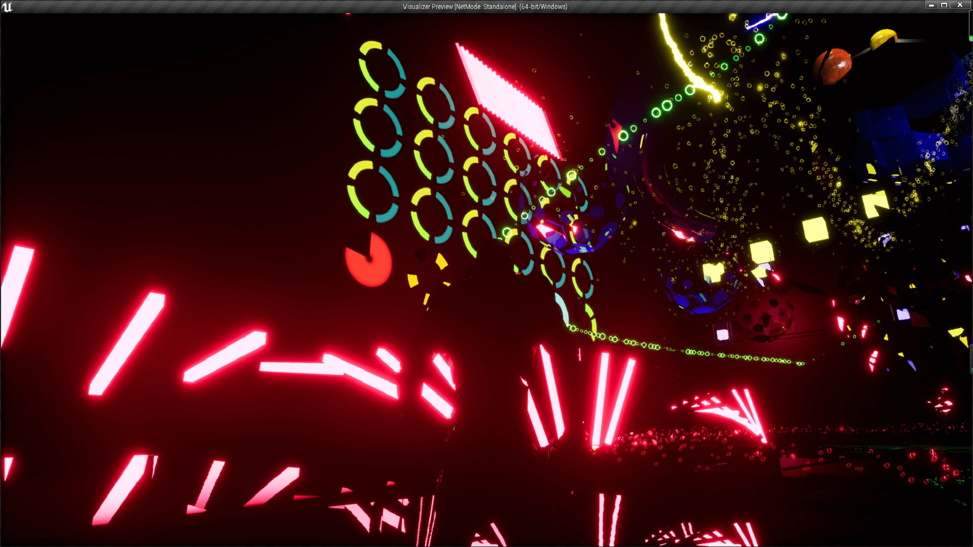 在特效创建的Audio Visualizer and SciFi VFX with Materials - 虚幻引擎商城