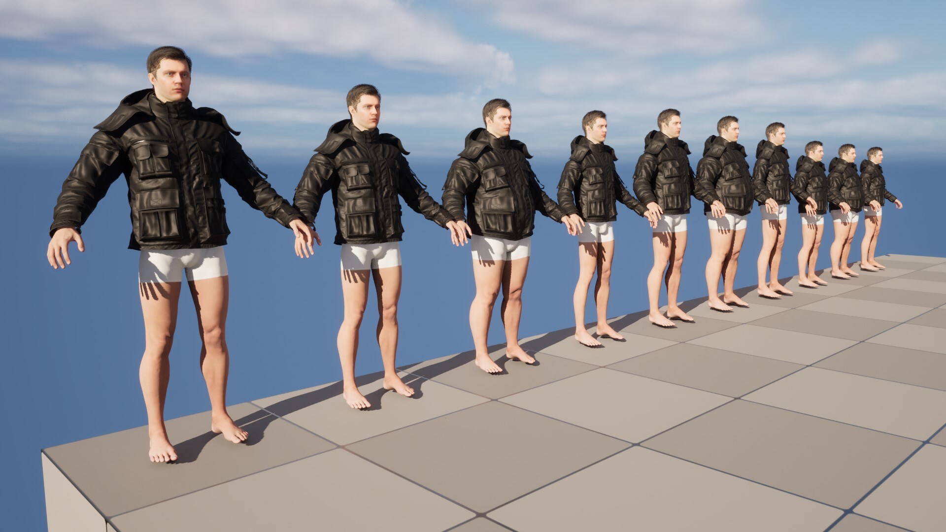 Military Jacket - All MH Bodies & UE5 Skeletons - Rigged in Characters ...