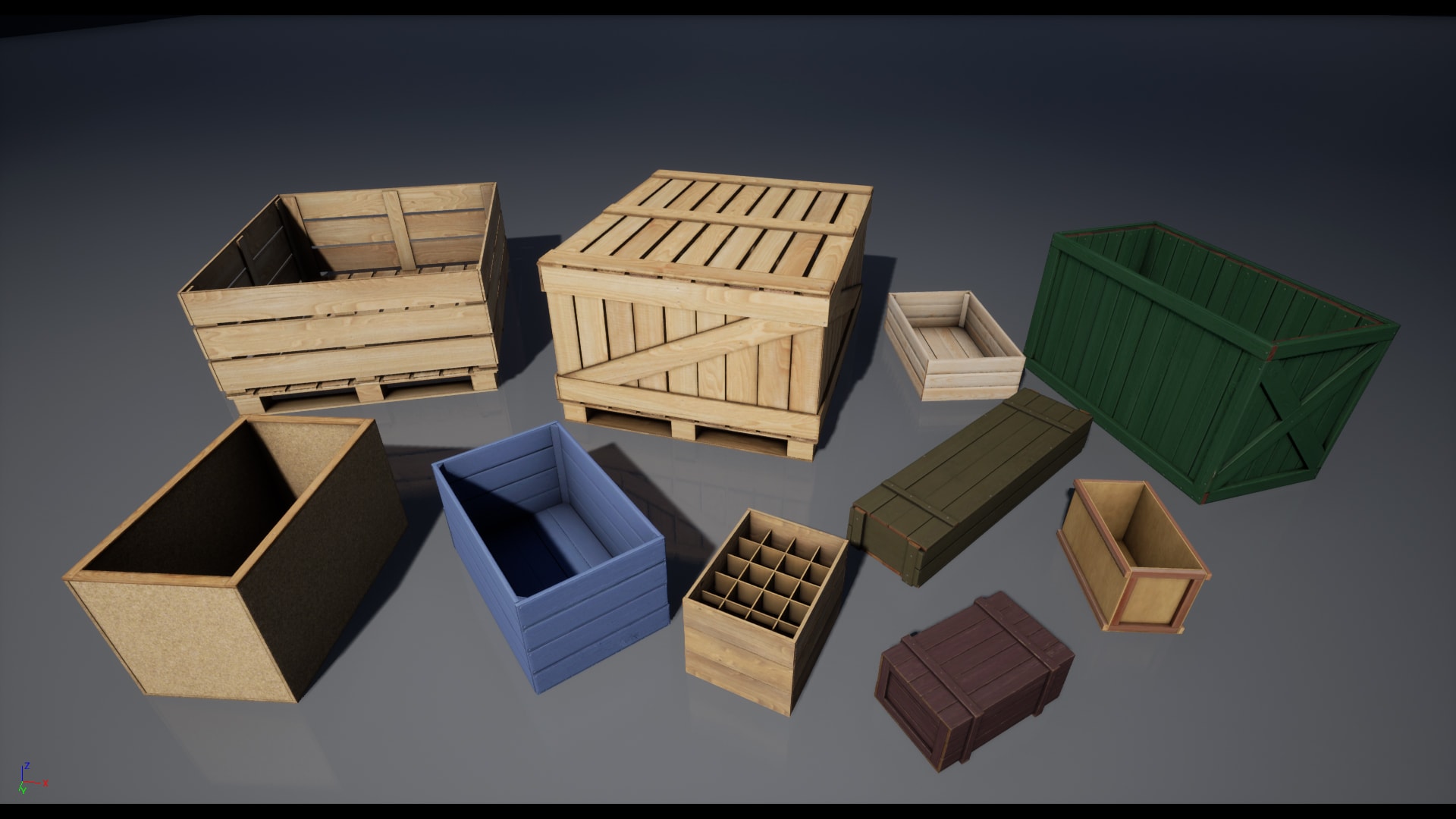 Wooden boxes pack vol. 1 in Props - UE Marketplace