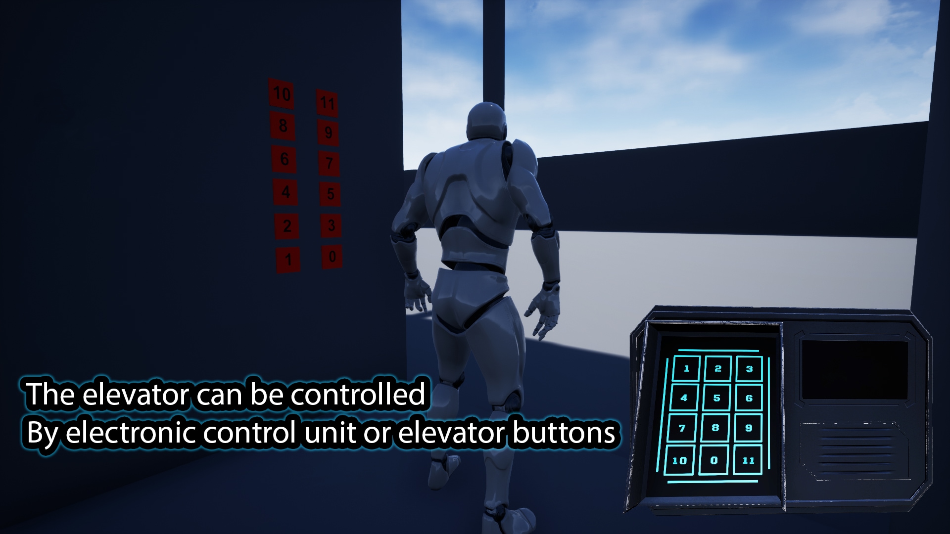 Multi storey Blueprint elevator & VR in Blueprints - UE Marketplace