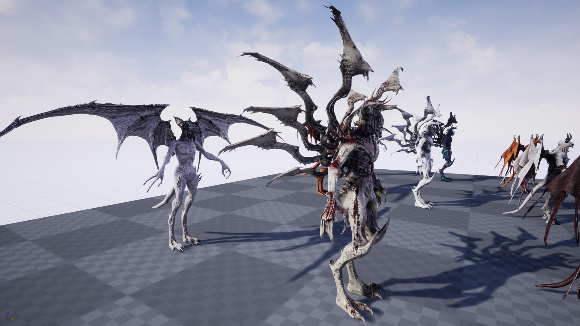 Flying Demon Drawing