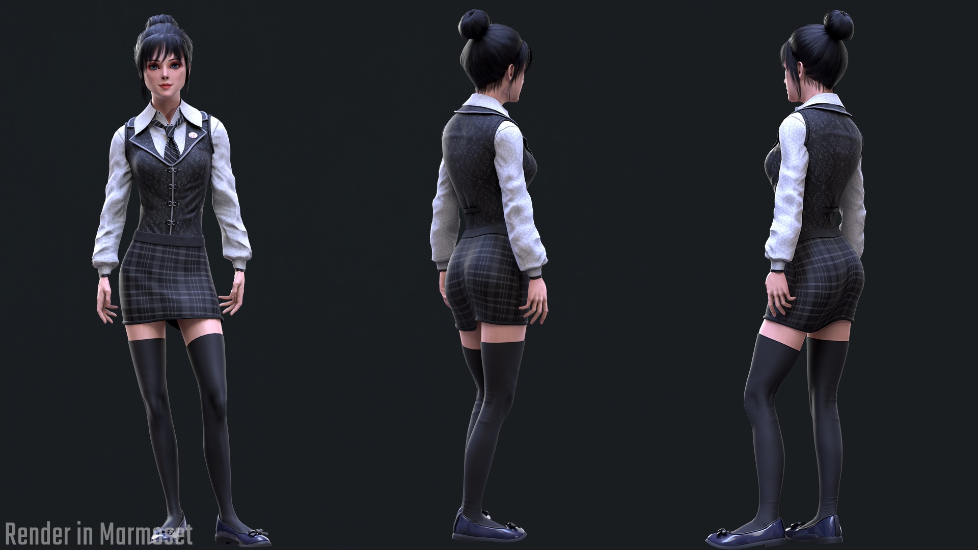 School Girl 3 in Characters - UE Marketplace