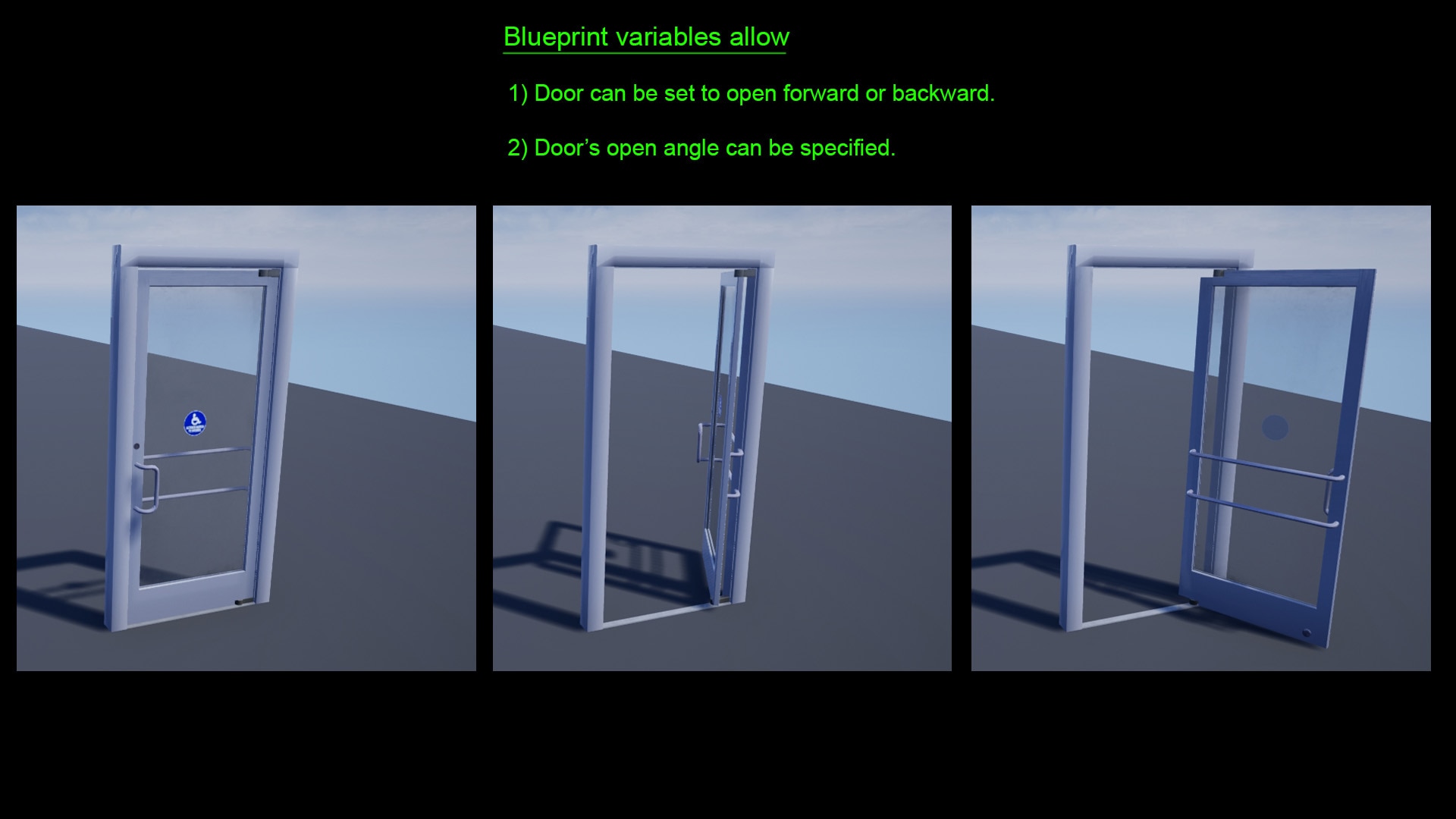 Commercial Glass Doors in Props - UE Marketplace