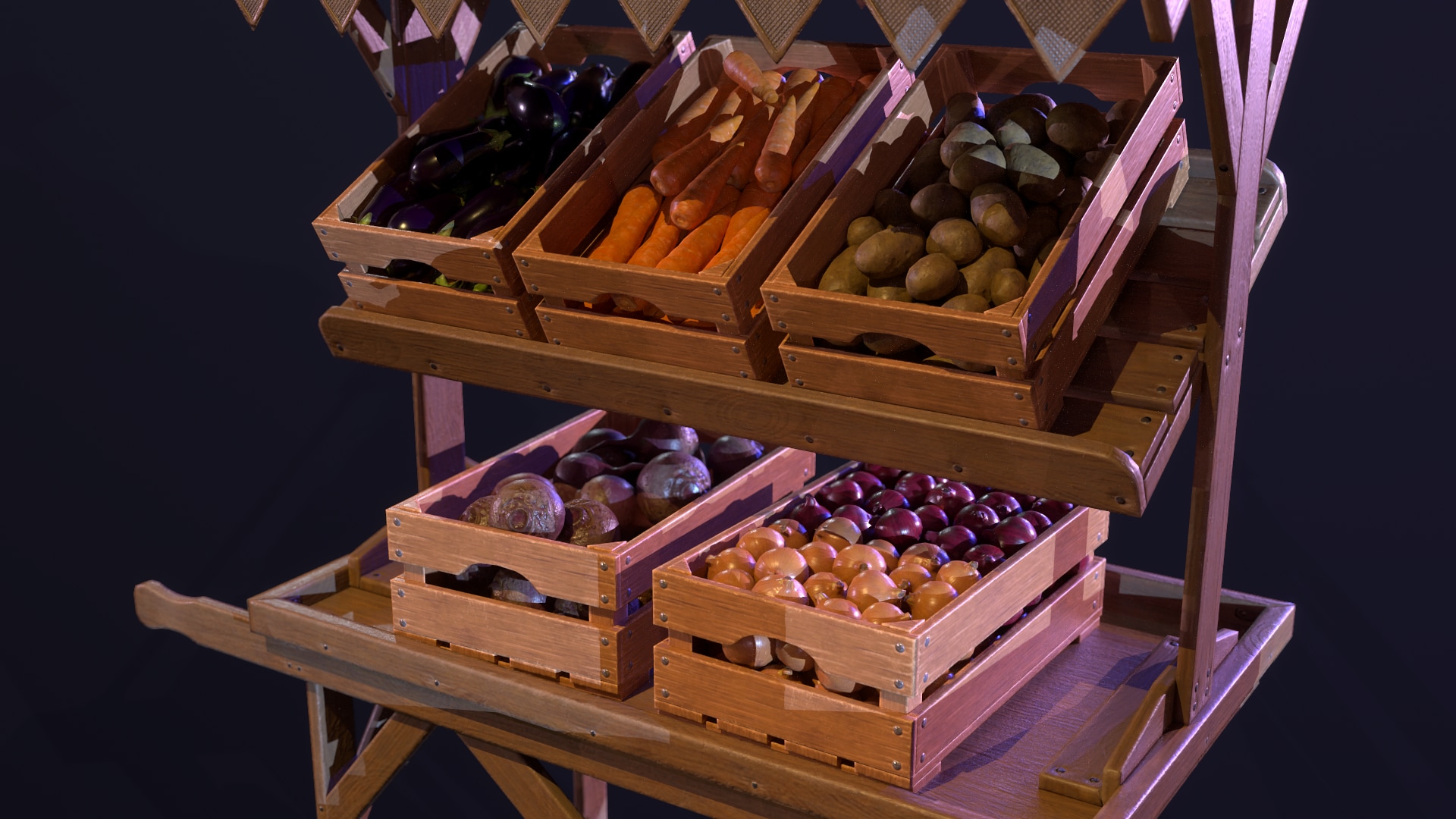 Food Pack vol. 3. Fruit and vegetable market in Props - UE Marketplace