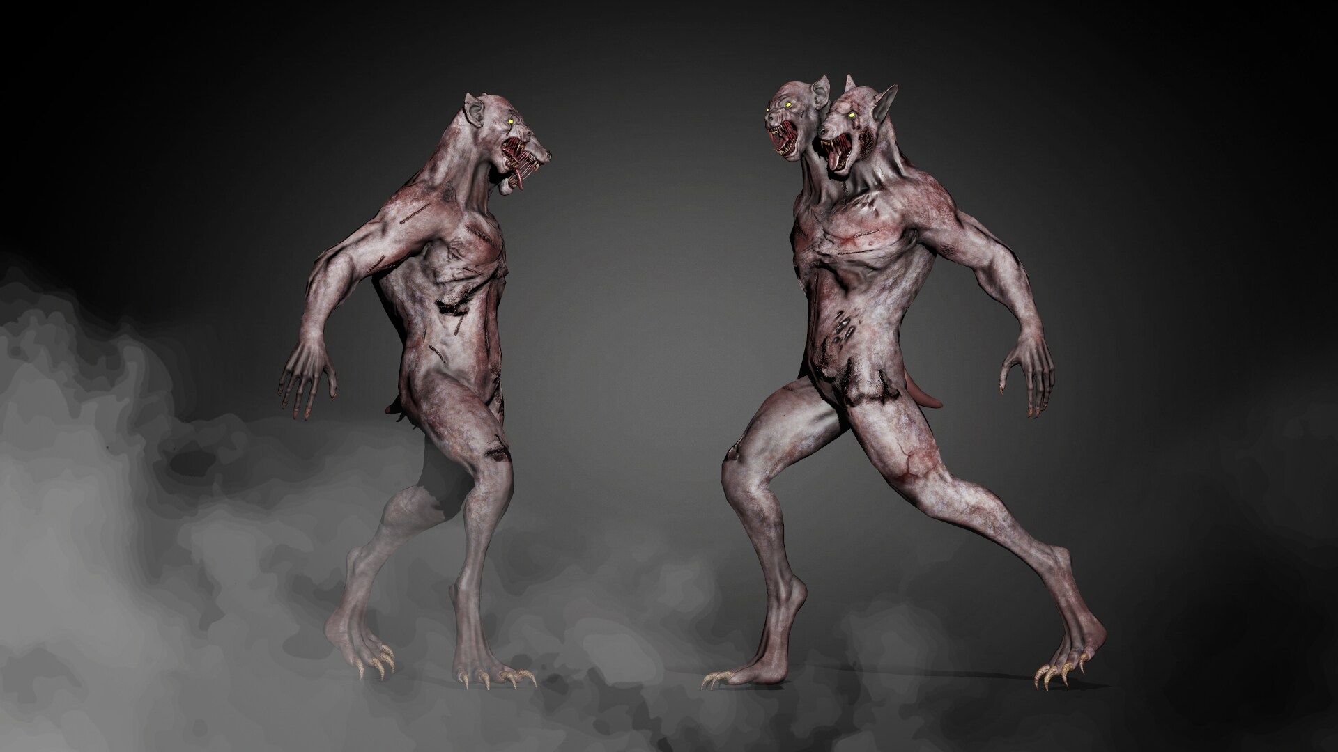 Two Headed Werewolf in Characters - UE Marketplace