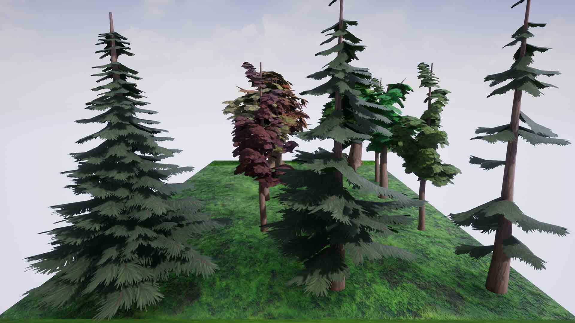 Hand Painted Plants Pack in Props - UE Marketplace