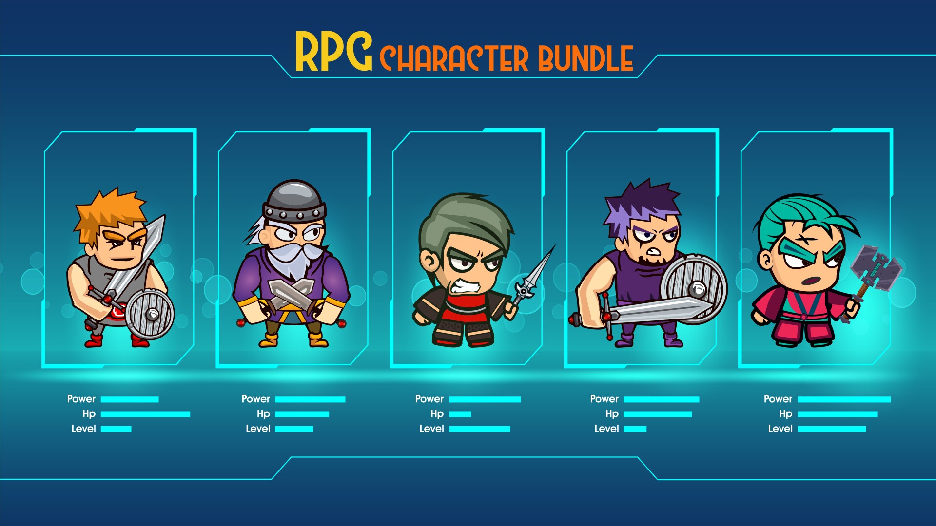 2D Toon Rpg Characters：2Dアセット - UE マーケットプレイス
