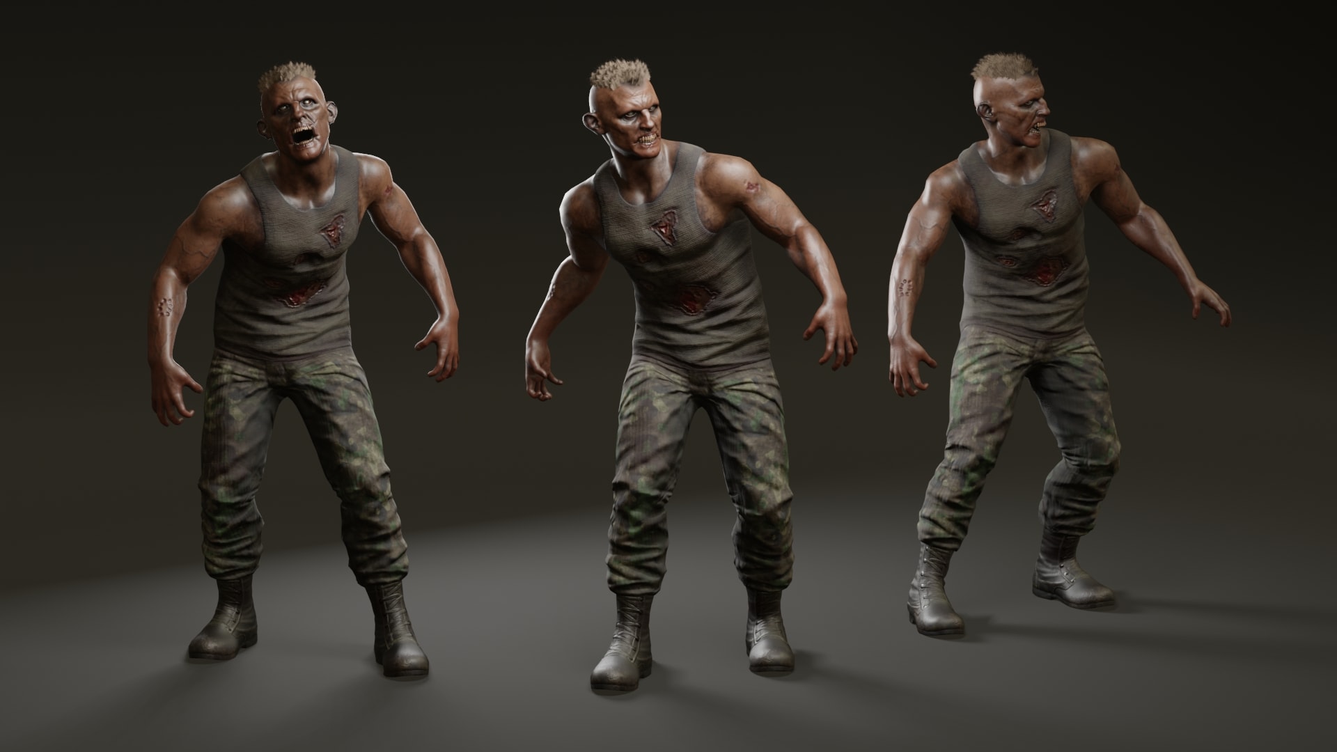 Zombie soldier in Characters - UE Marketplace