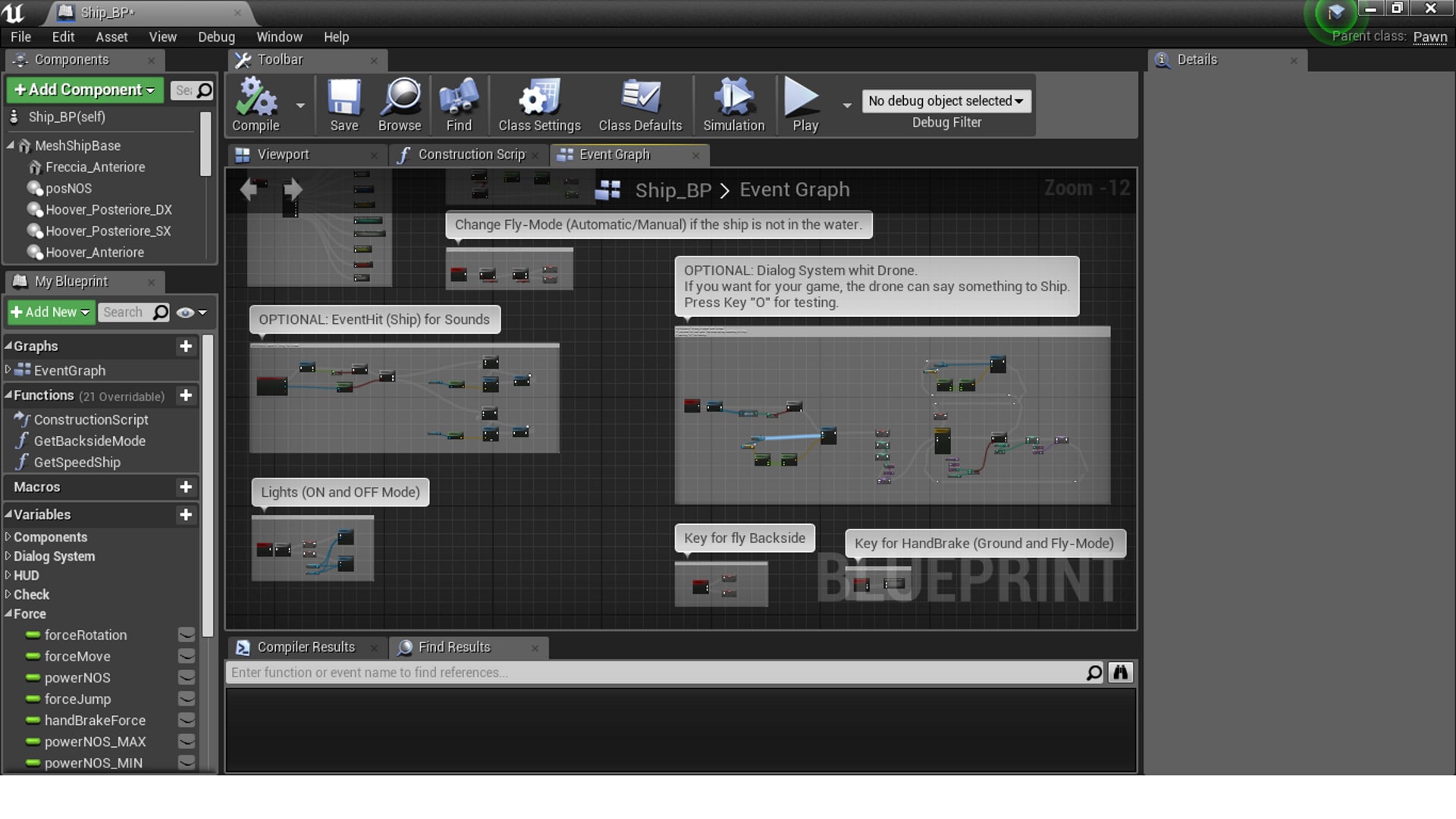 SpaceShip Complete Template in Blueprints - UE Marketplace