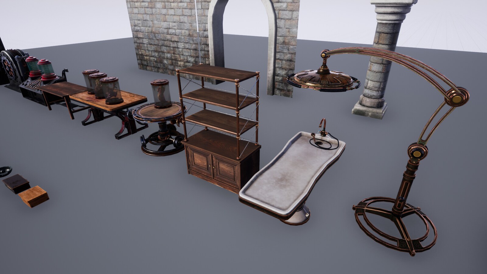 Mad scientist lab props pack in Props - UE Marketplace