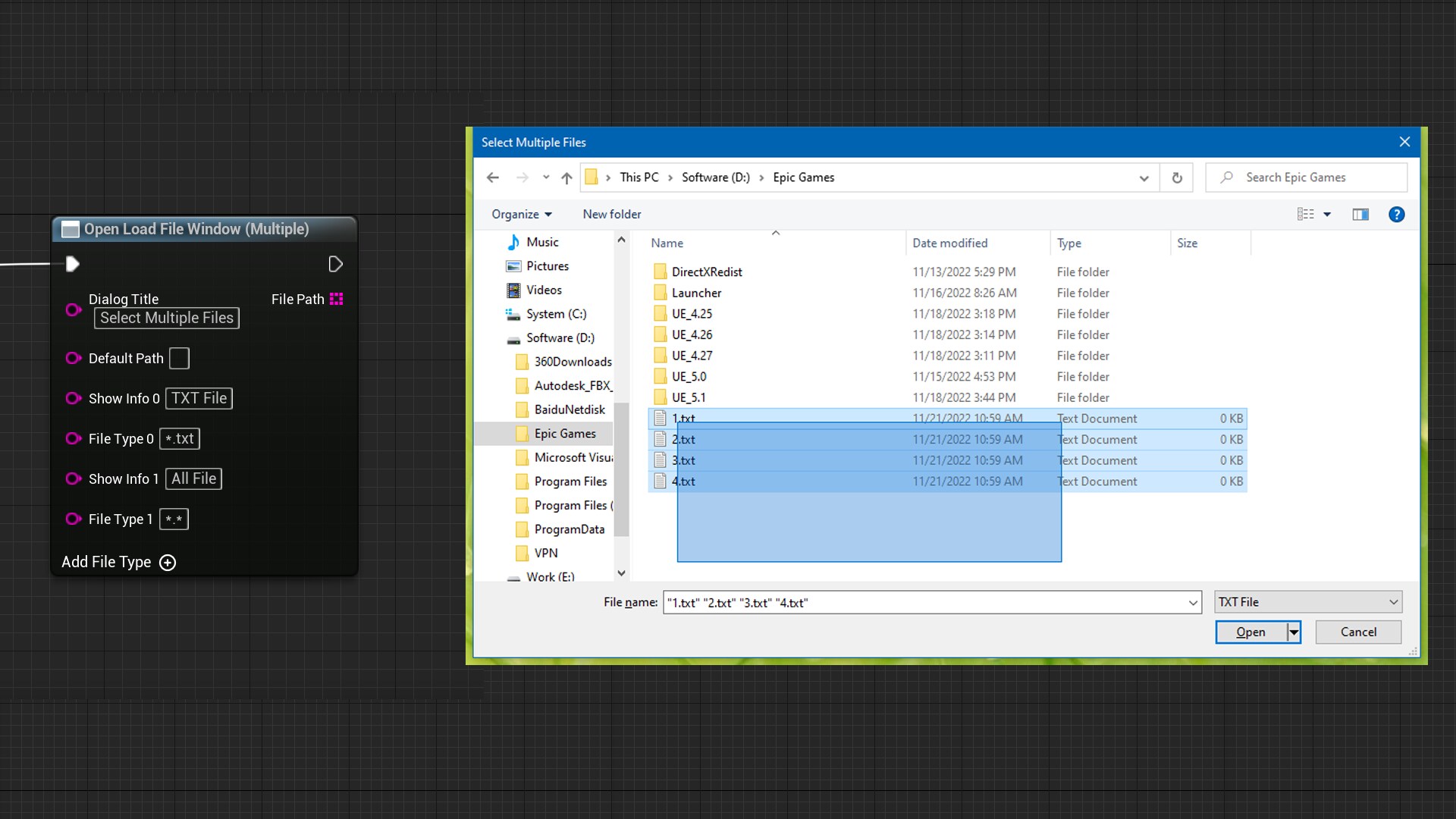 Select File Folder Window In Code Plugins Ue Marketplace