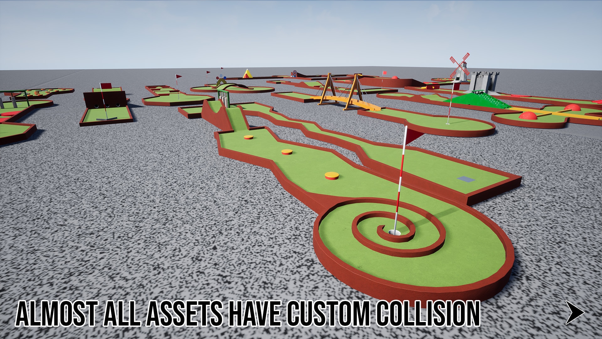 Modular Miniature golf - Sport pack in Props - UE Marketplace