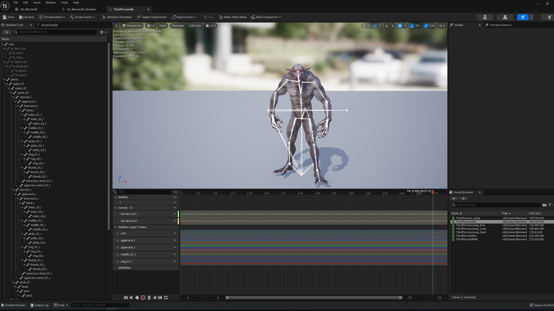 Werewolf Creature in Characters - UE Marketplace