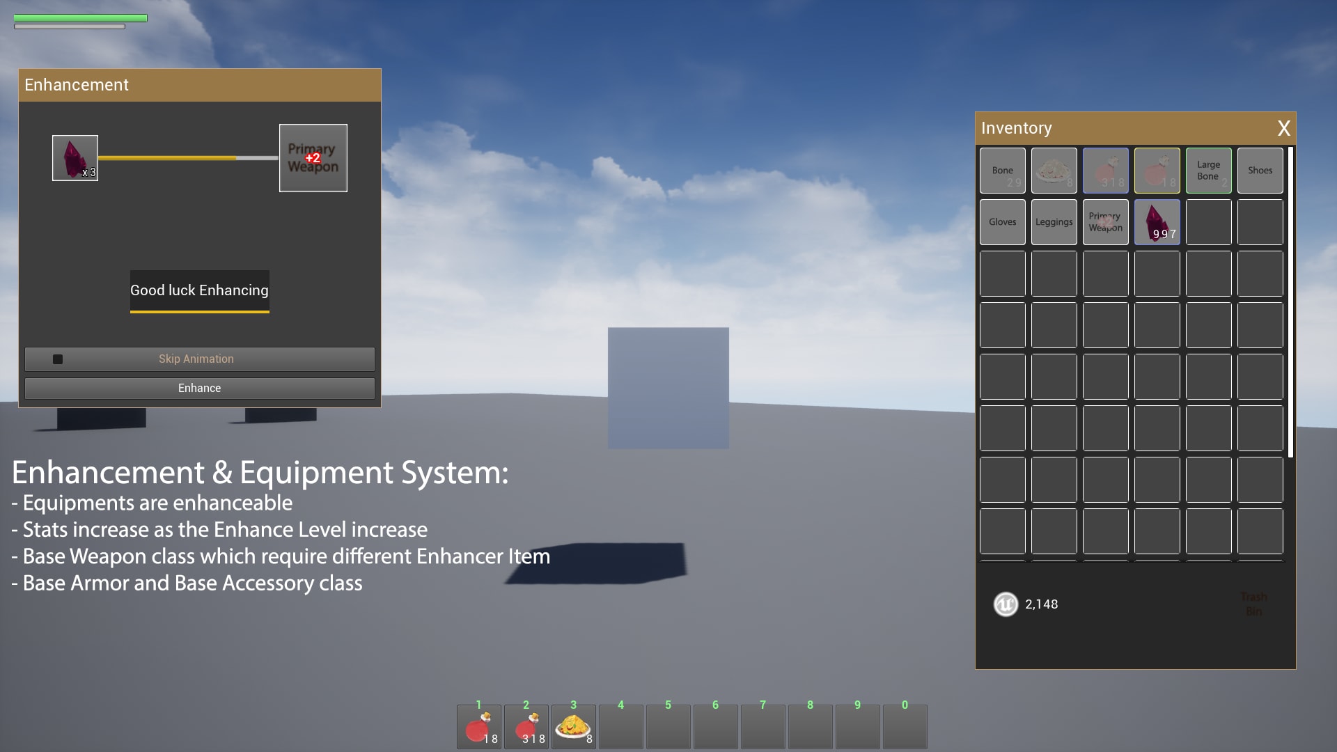 Rpg Upgradeable Inventory System In Blueprints Ue Marketplace