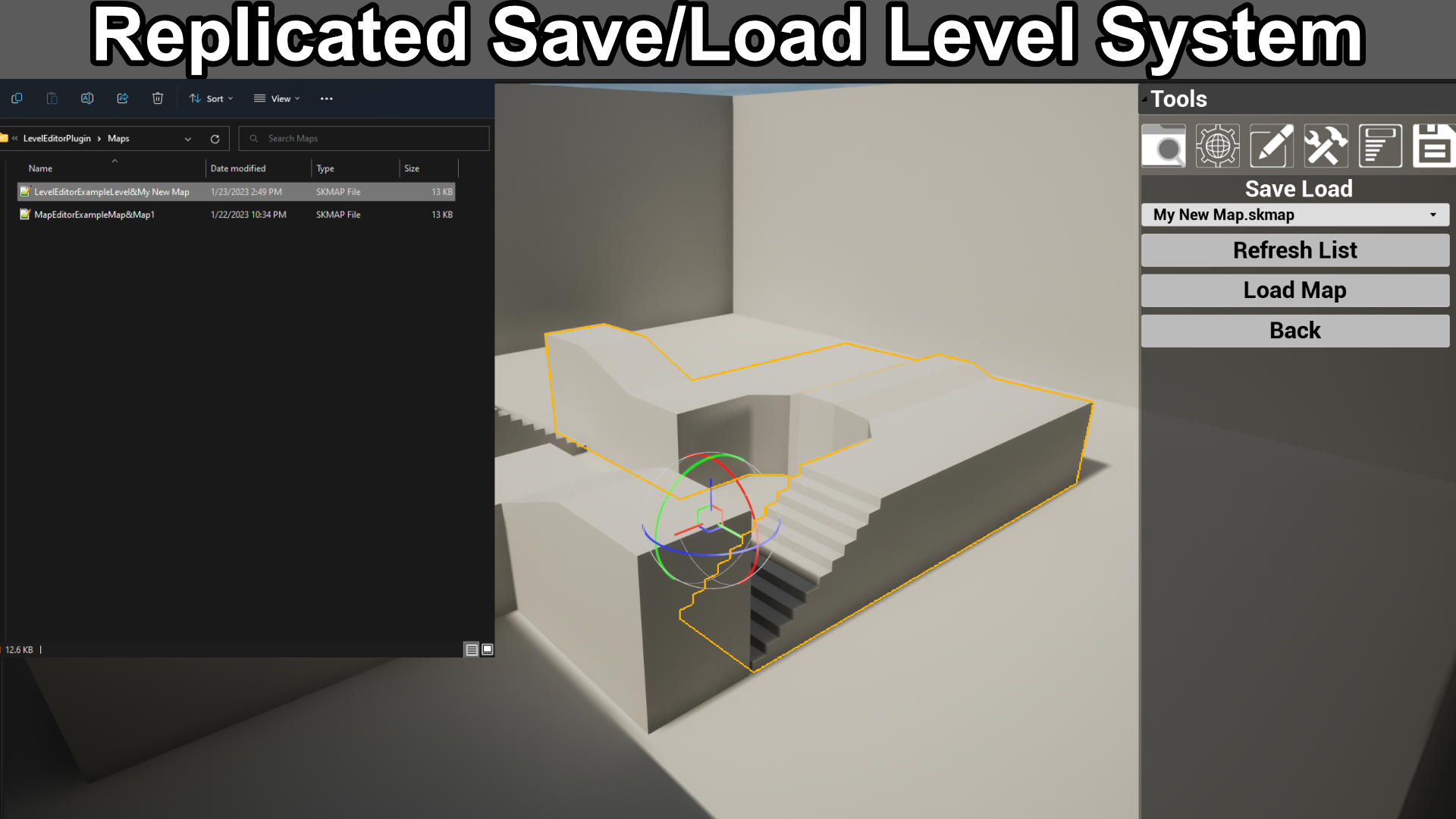 In-Game Multiplayer Level Editor Framework - Map Editor