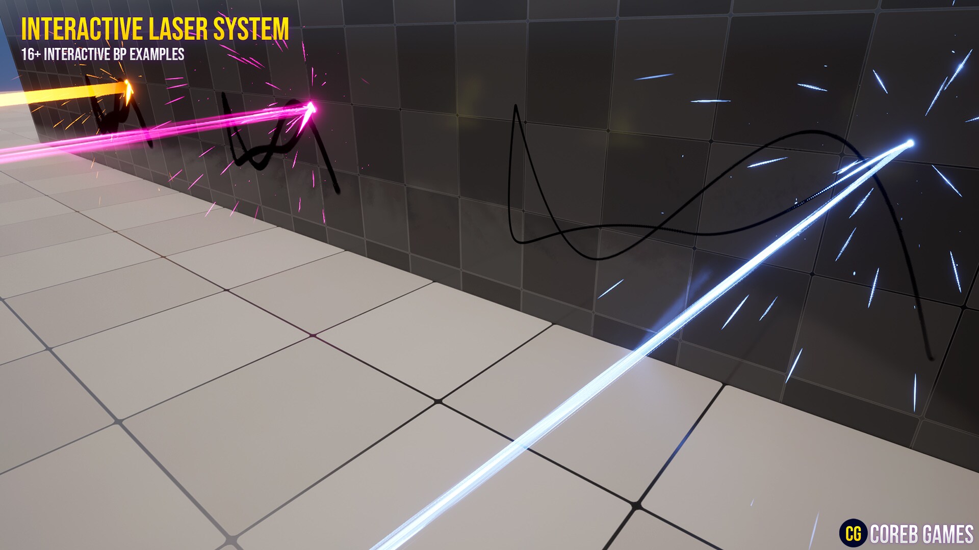 Interactive Laser System, 카테고리 블루프린트 - UE 마켓플레이스