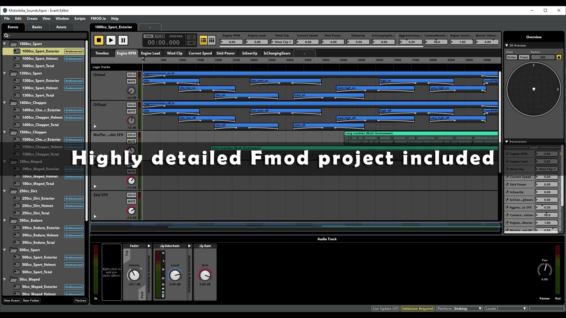 Motorbike Engine Sounds - Vol. 1 in Sound Effects - UE Marketplace