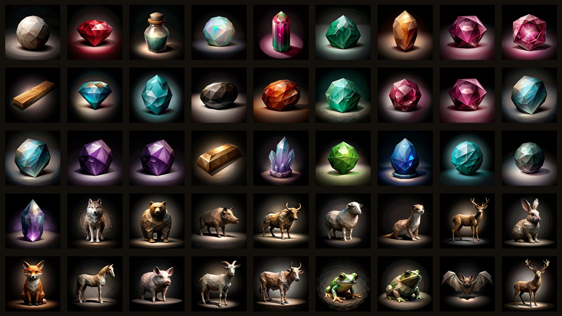 Medieval Low Poly Icon Mega Pack - 231 Icons for Fantasy and RPG Games：2Dアセット - UE マーケットプレイス