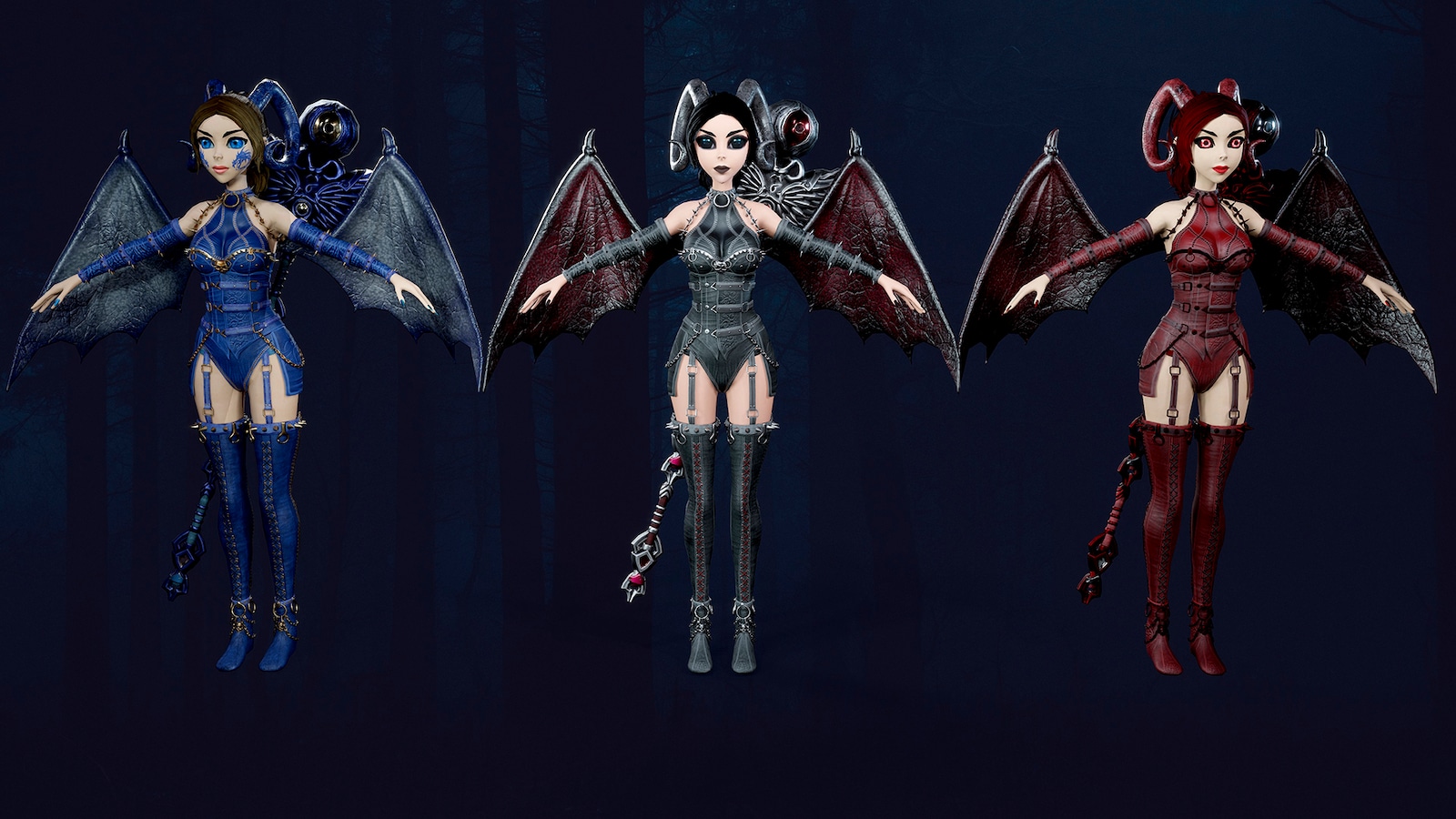 Succubus Girl in Characters - UE Marketplace