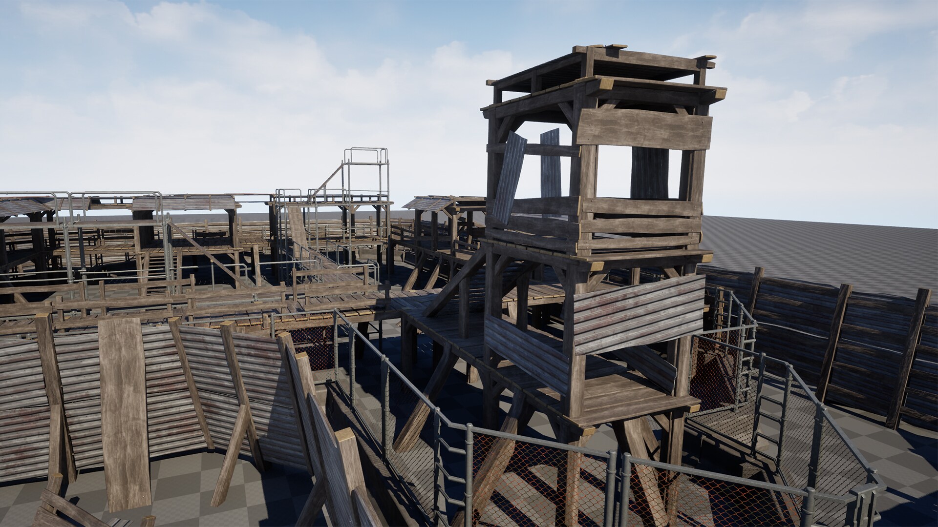 Modular Post-Apocalyptic Base/Outpost in Props - UE Marketplace