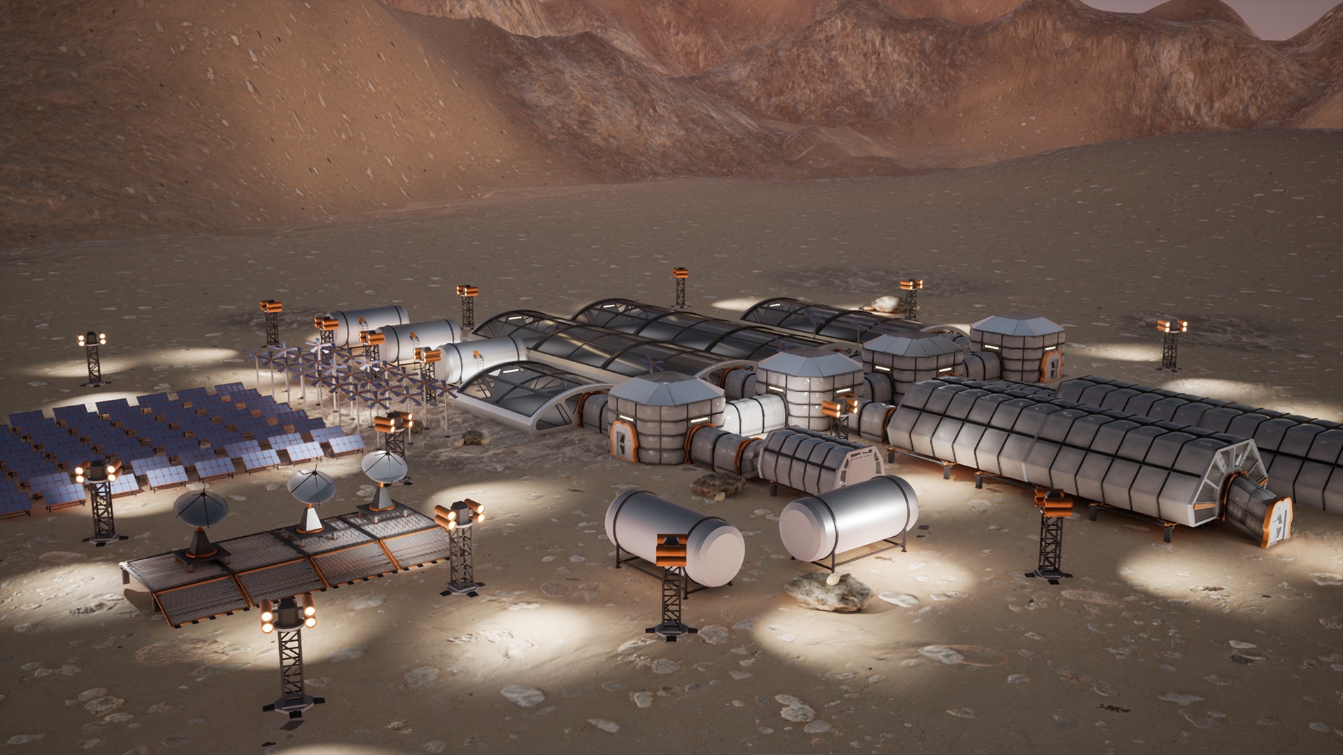 Low Poly Modular Space Station in Environments - UE Marketplace