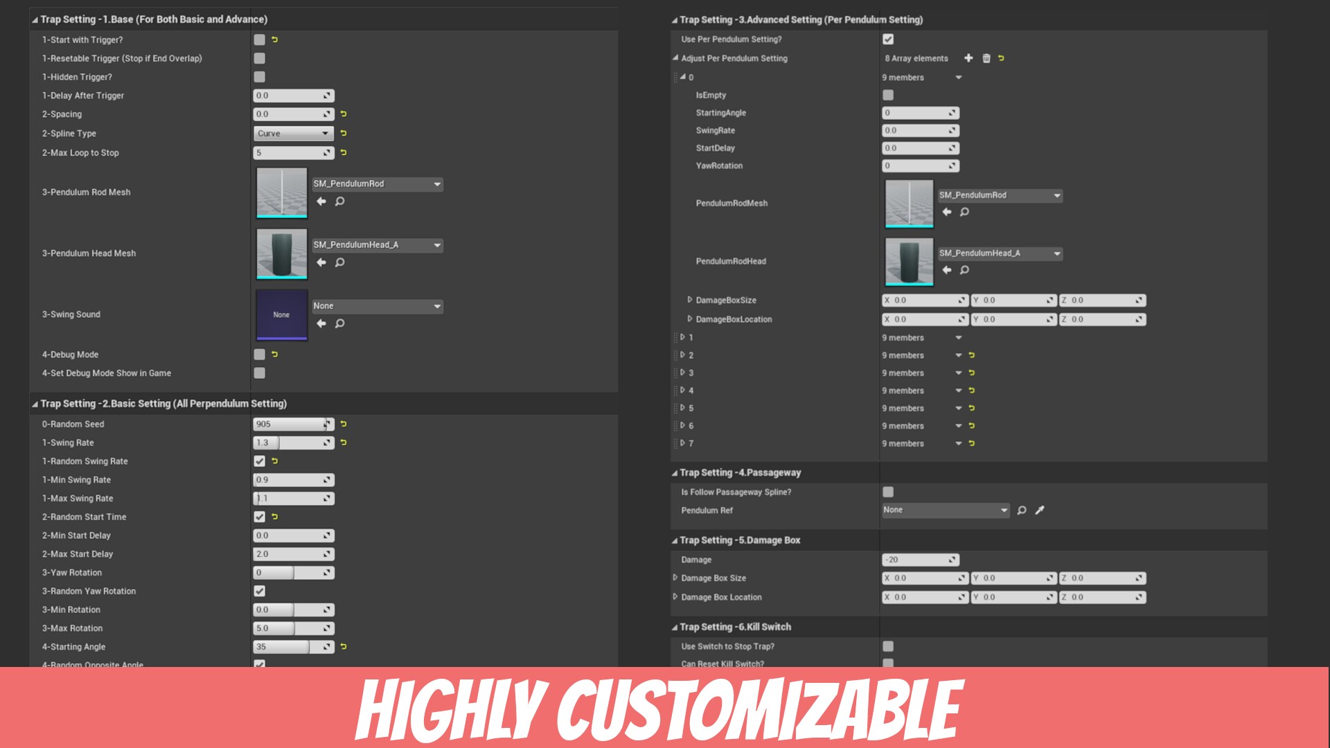 Replicated Series : Pendulum Traps in Blueprints - UE Marketplace