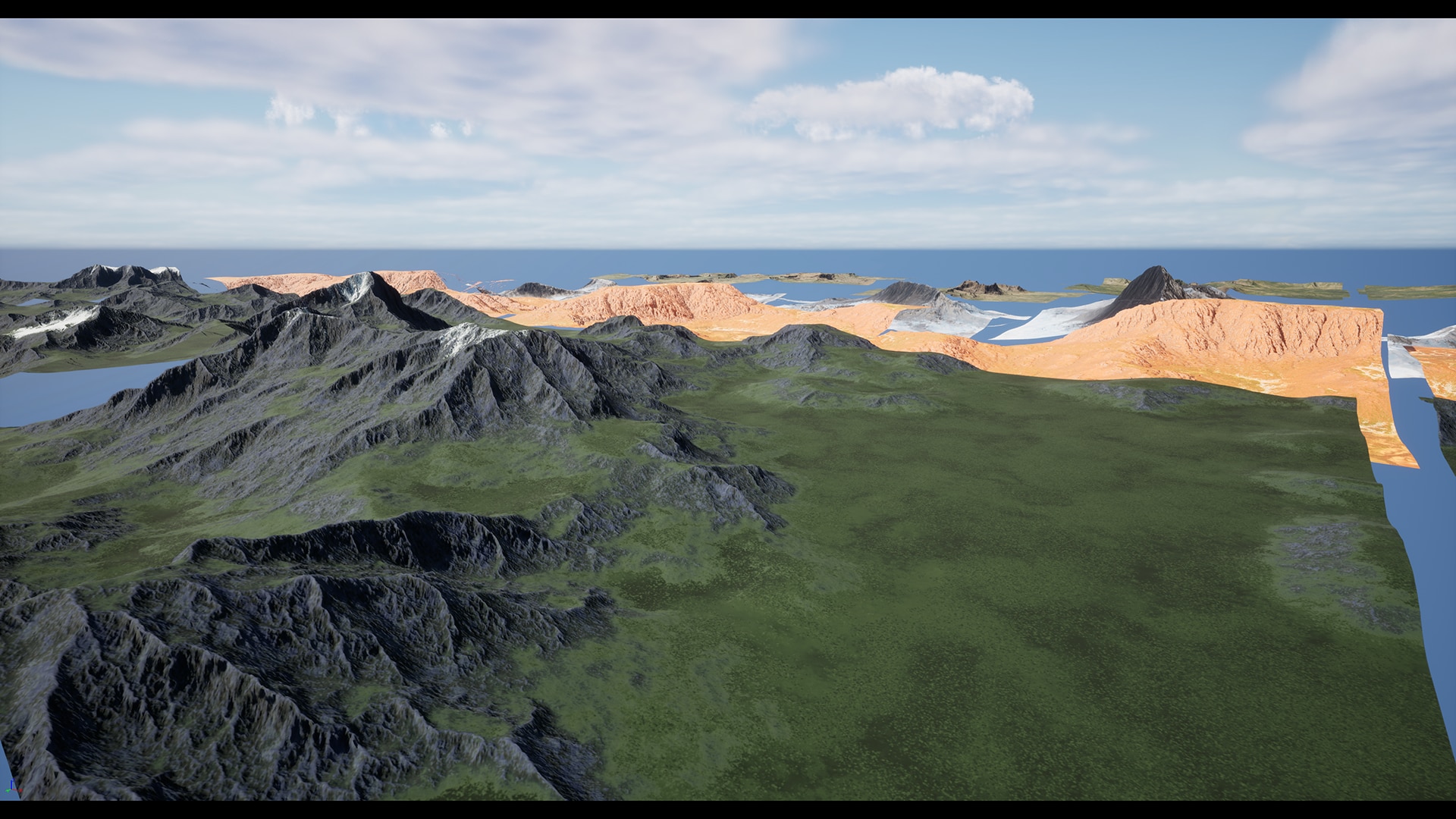 在环境创建的4 Biom Height Map And Mesh - 虚幻引擎商城