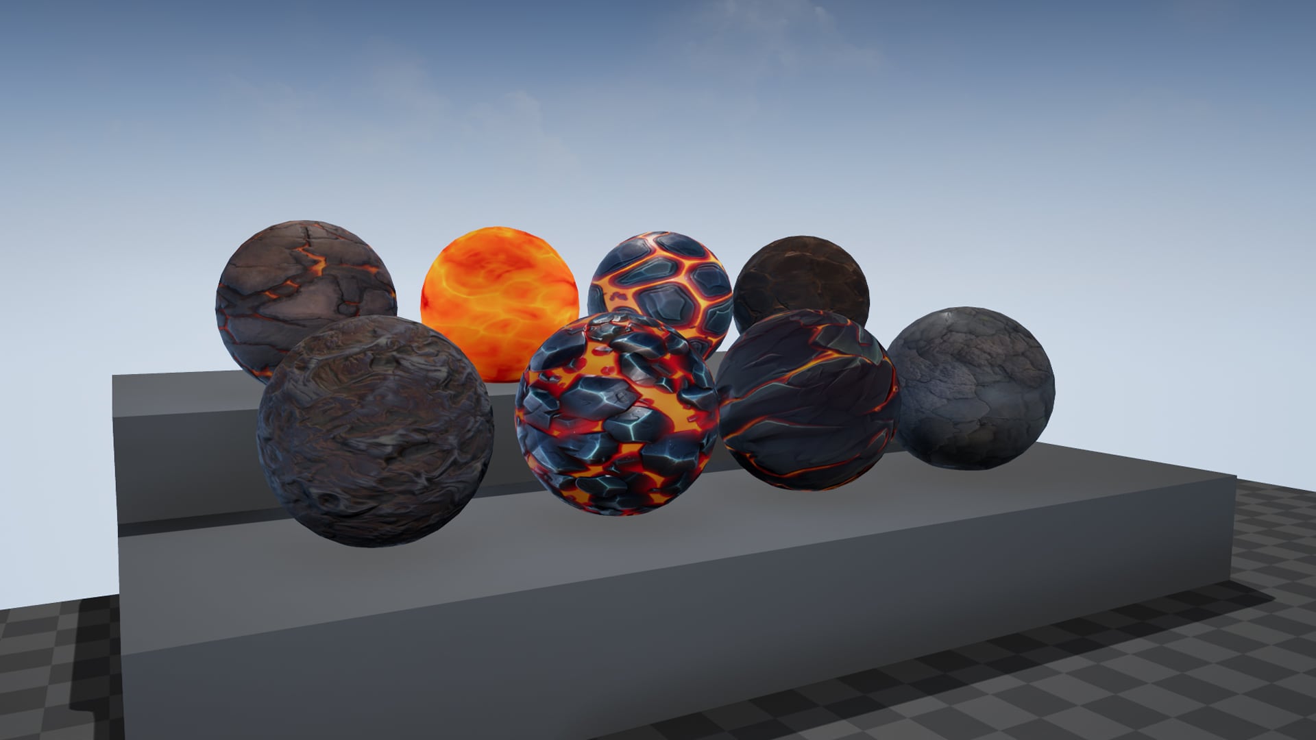 Stylized Fantasy Fire Shore Landscape Material Pack in Materials - UE ...