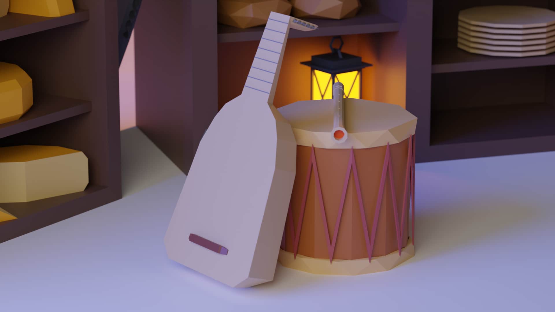 Stylized Tavern Props [Papercraft/Low Poly] in Props - UE Marketplace