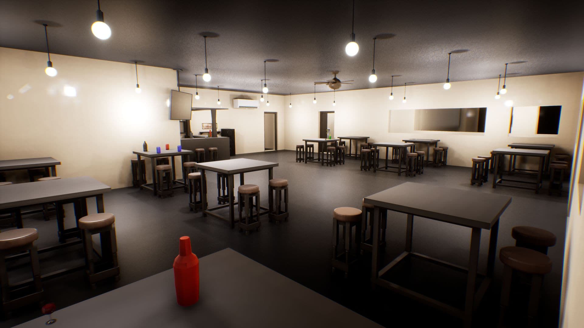 Low Poly Bar Interior in Environments - UE Marketplace