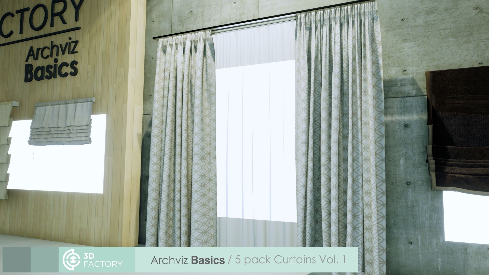 ArchViz Basics - 5 Pack Curtains in Architectural Visualization - UE ...