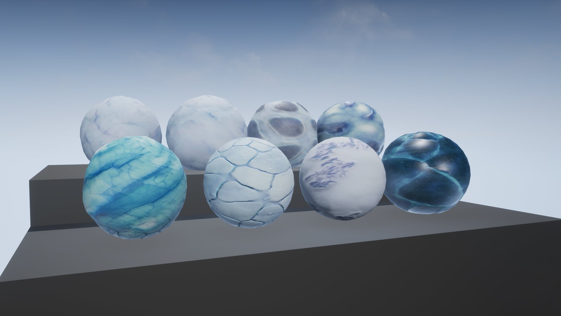 Stylized Fantasy Winter Landscape Material Pack in Materials - UE ...