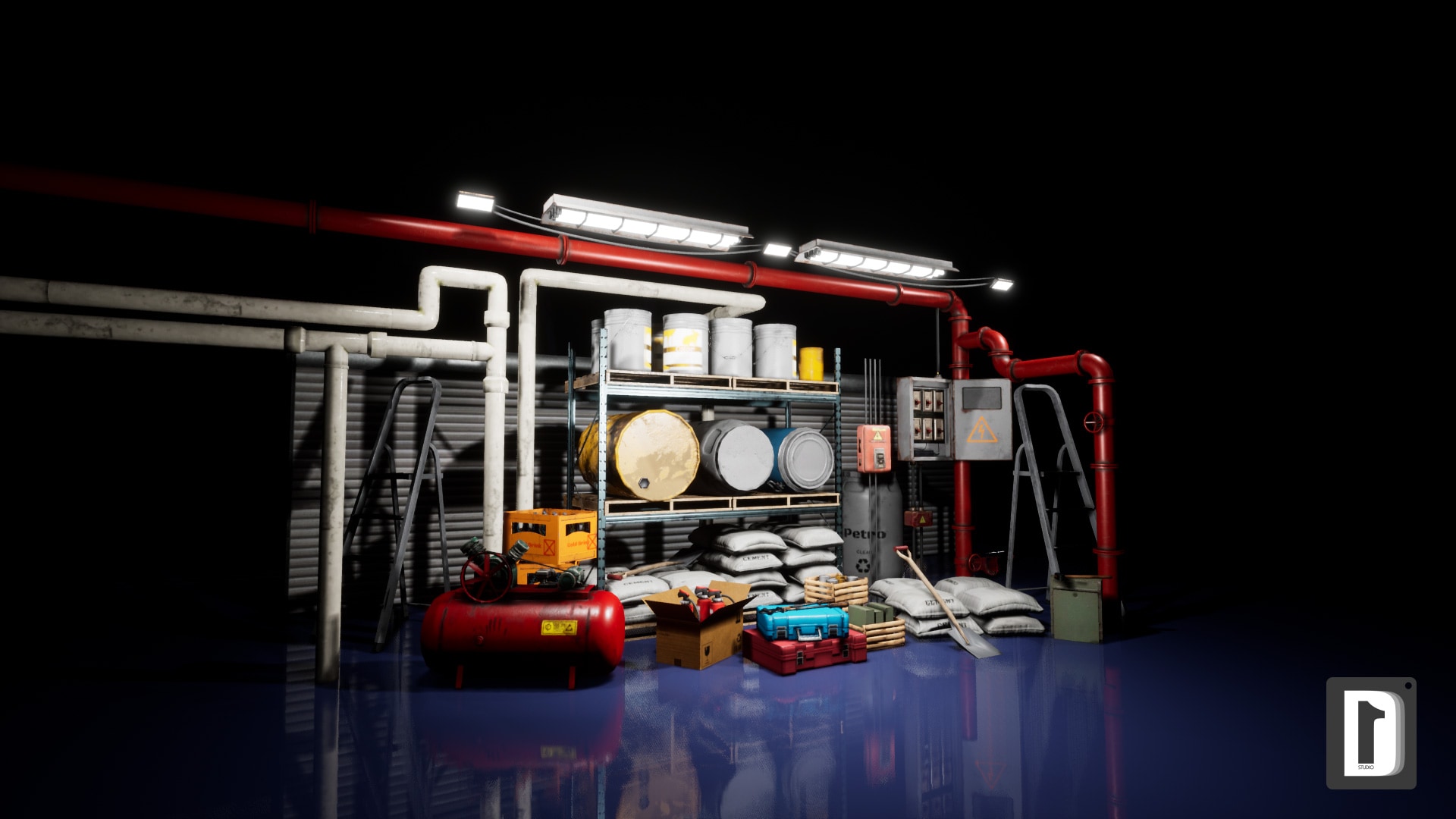 Garage & Basement Assets, 카테고리 소품 - UE 마켓플레이스