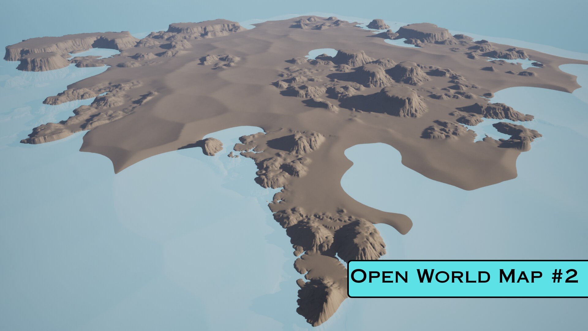 在贴图创建的Open World Heightmaps - 虚幻引擎商城
