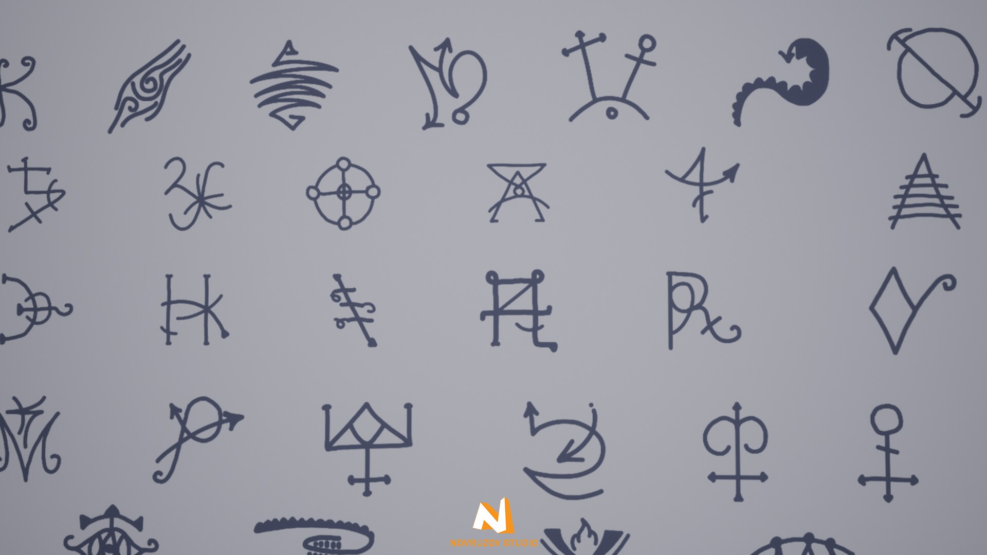 Galactic Alphabet in 2D Assets - UE Marketplace