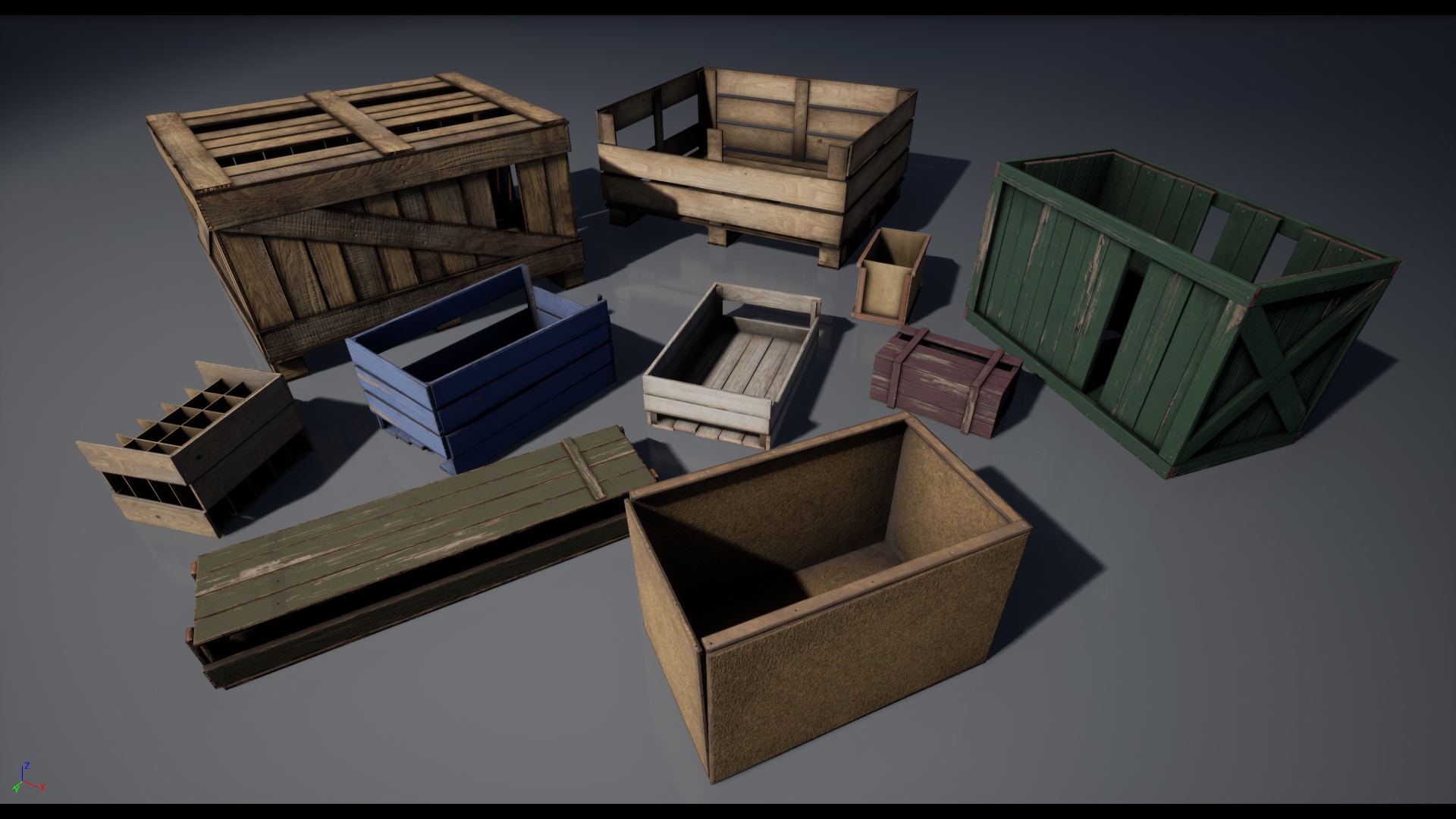 Wooden boxes pack vol. 1 in Props - UE Marketplace