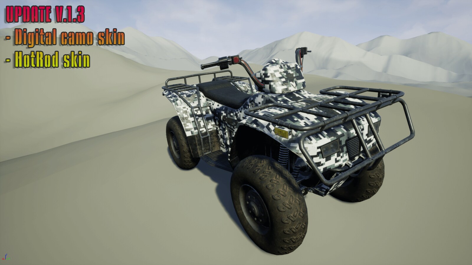 Driveable Vehicle : ATV-Quad Bike in Blueprints - UE Marketplace