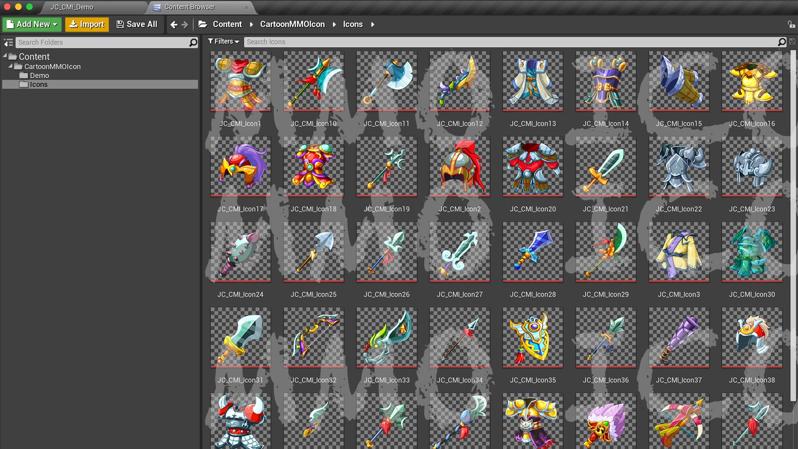 Cartoon MMO Icon in 2D Assets - UE Marketplace