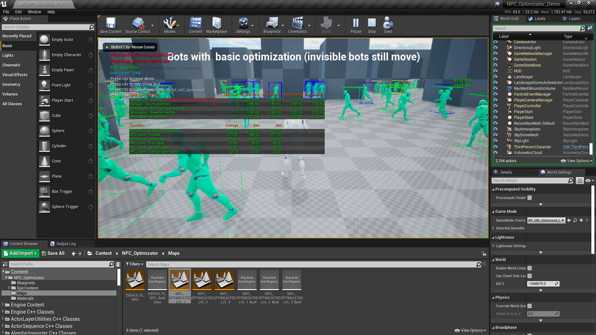 NPC Optimizator in Code Plugins - UE Marketplace