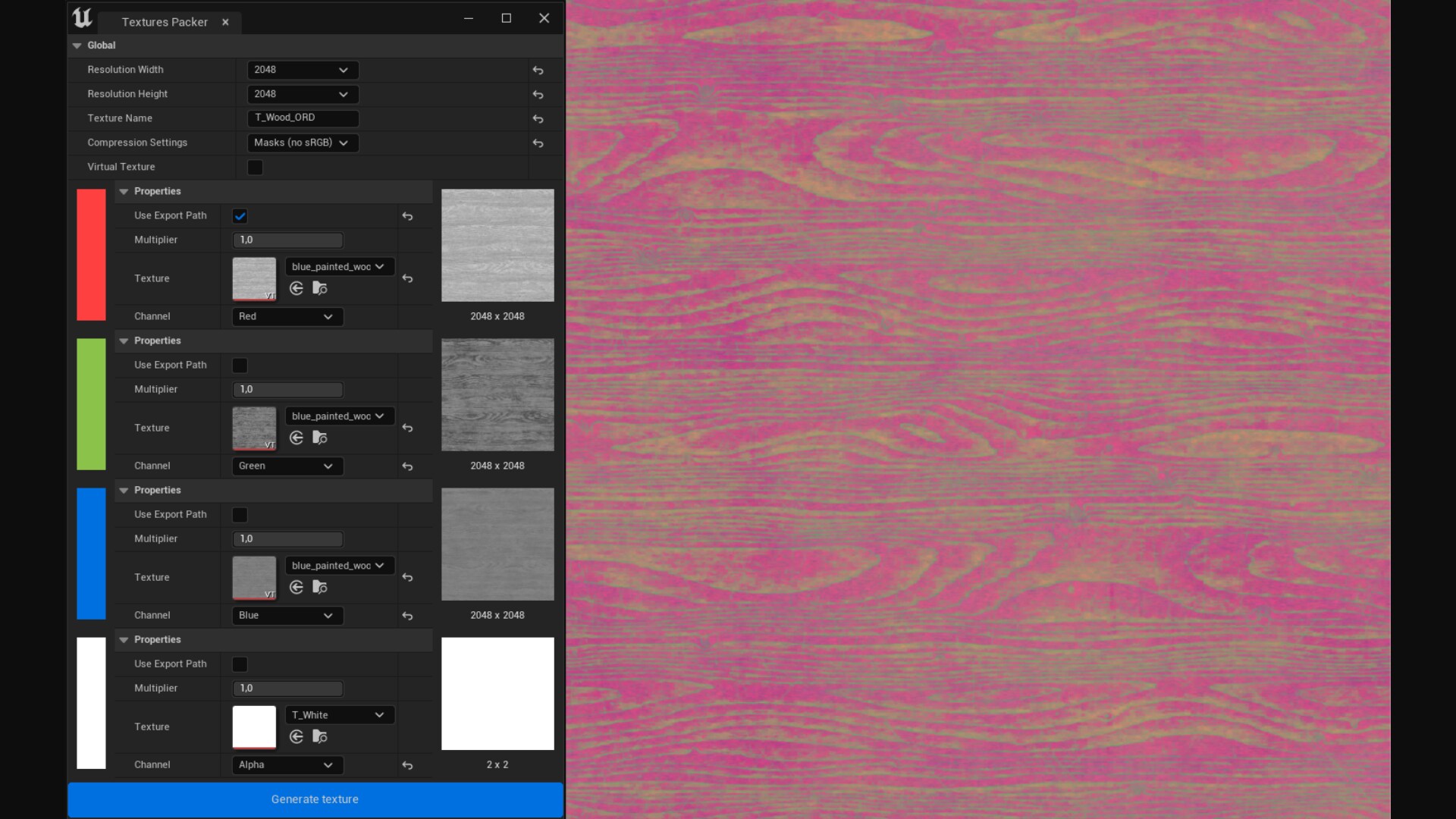 Textures packer in Blueprints - UE Marketplace