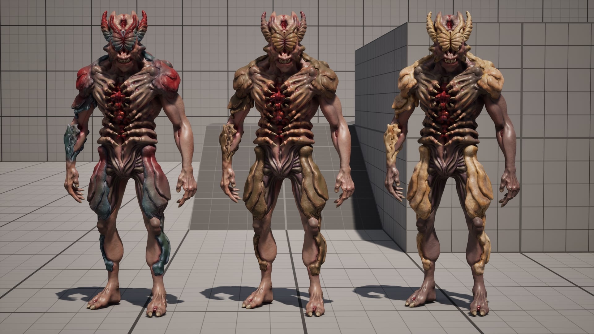 在角色创建的Creature Pack - Cerebral Brood - 虚幻引擎商城