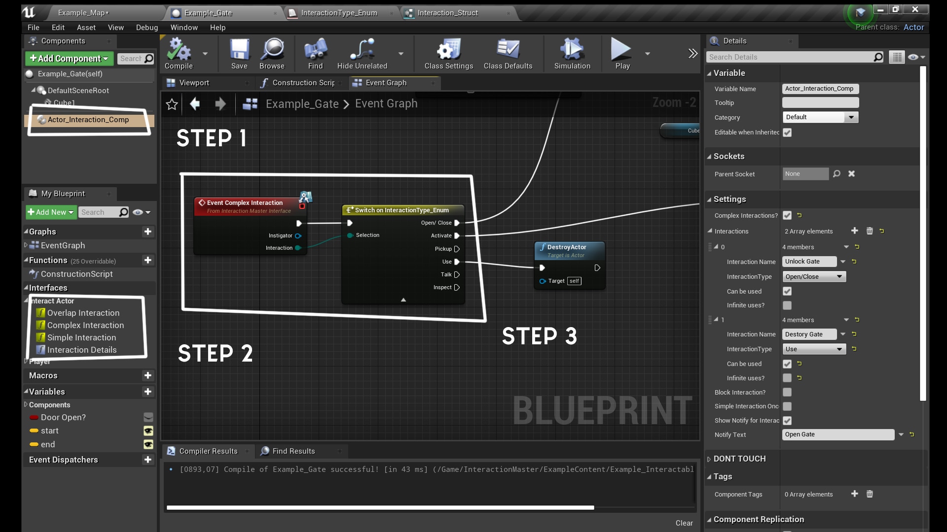 Interaction & Hint Master Component + Puzzle BPs in Blueprints - UE ...