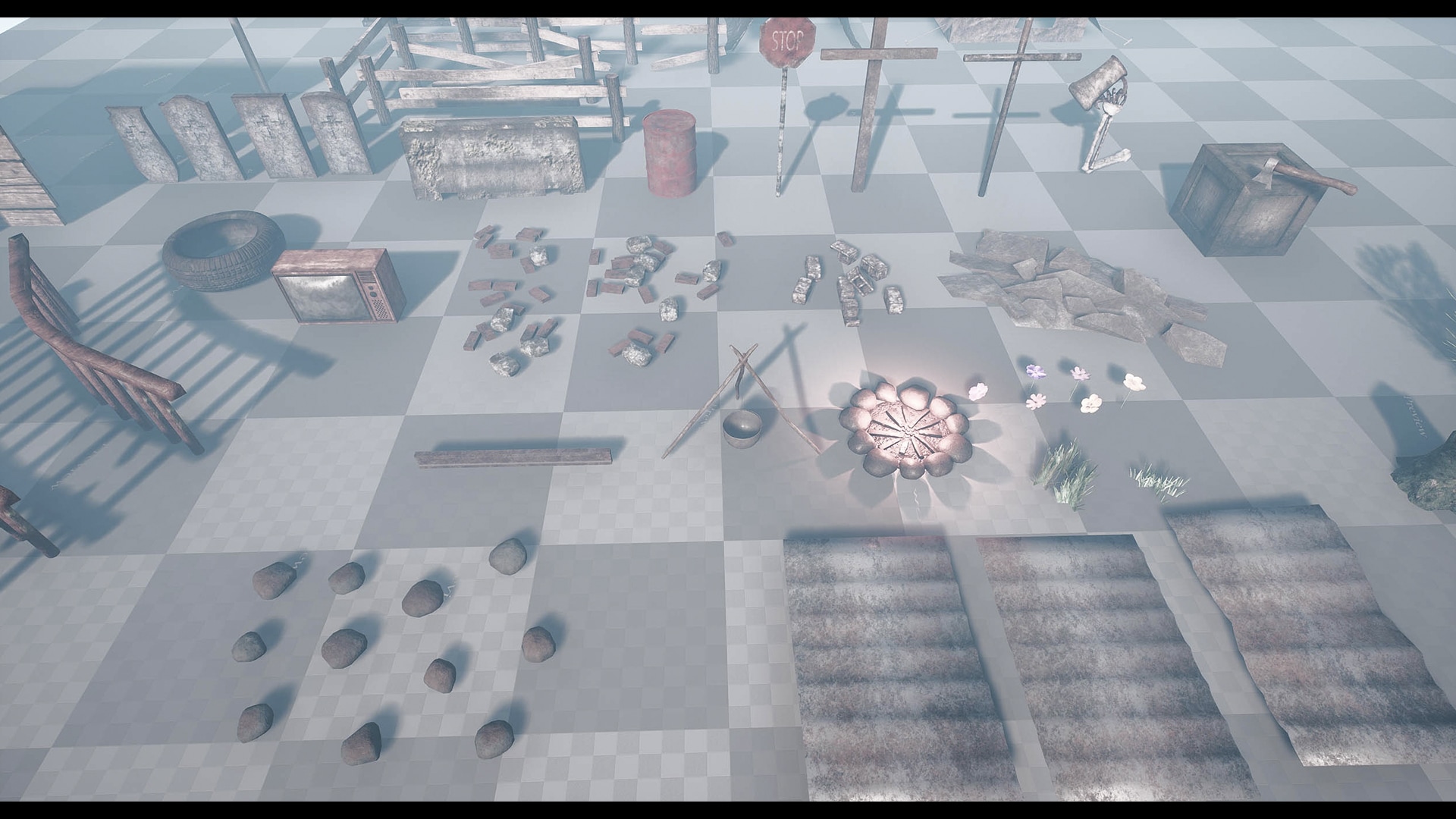 Post apocalyptic Props + environment in Props - UE Marketplace