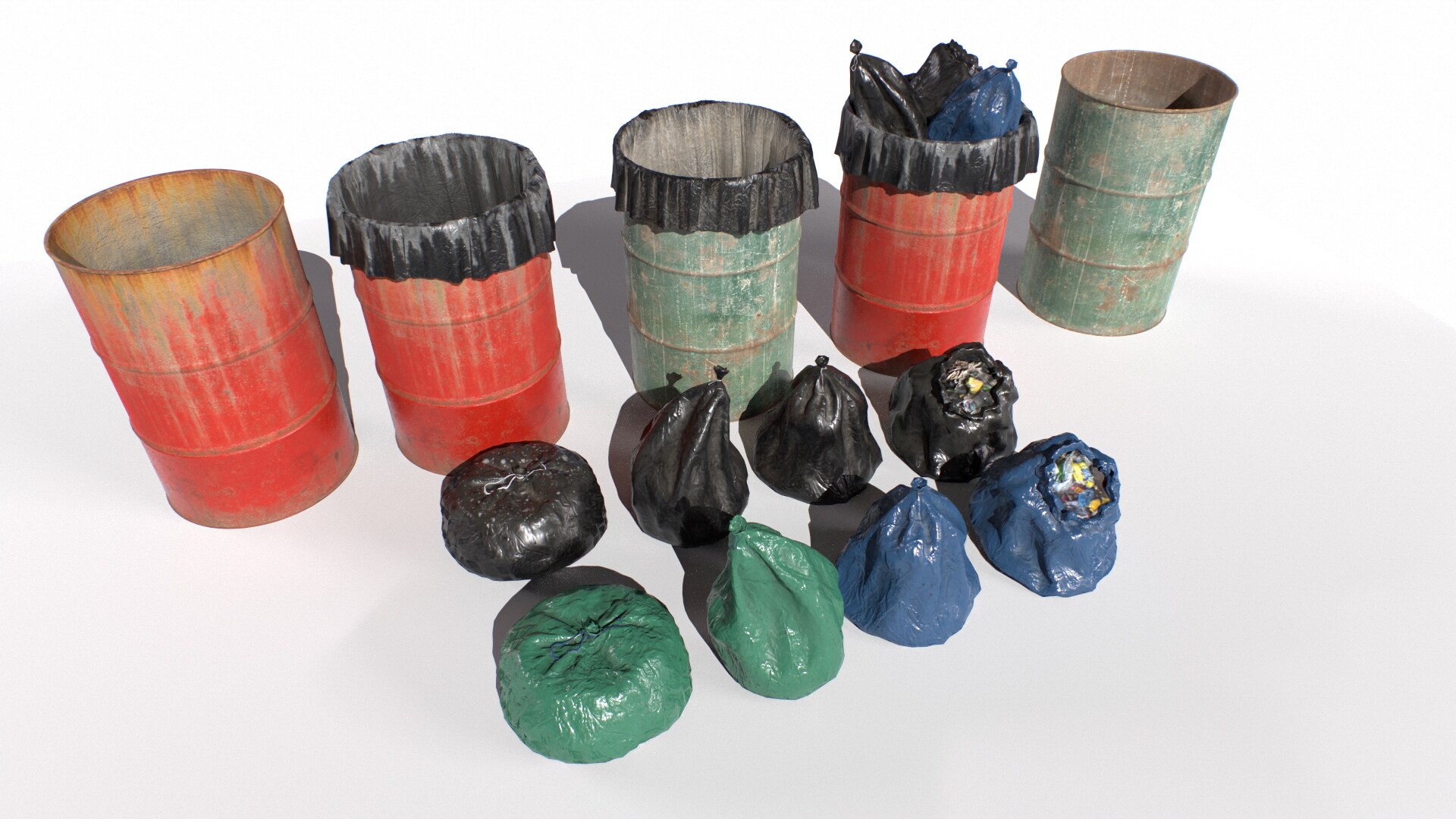 Trash Containers：プロップ・小物 - UE マーケットプレイス