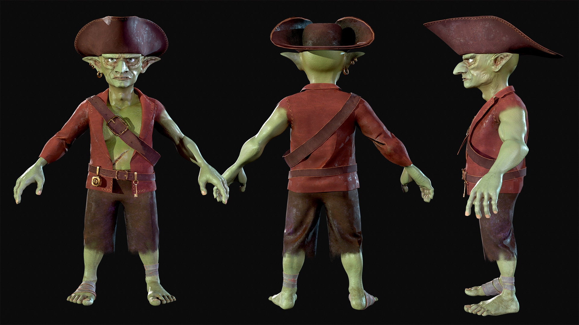 Goblin pirate in Characters - UE Marketplace