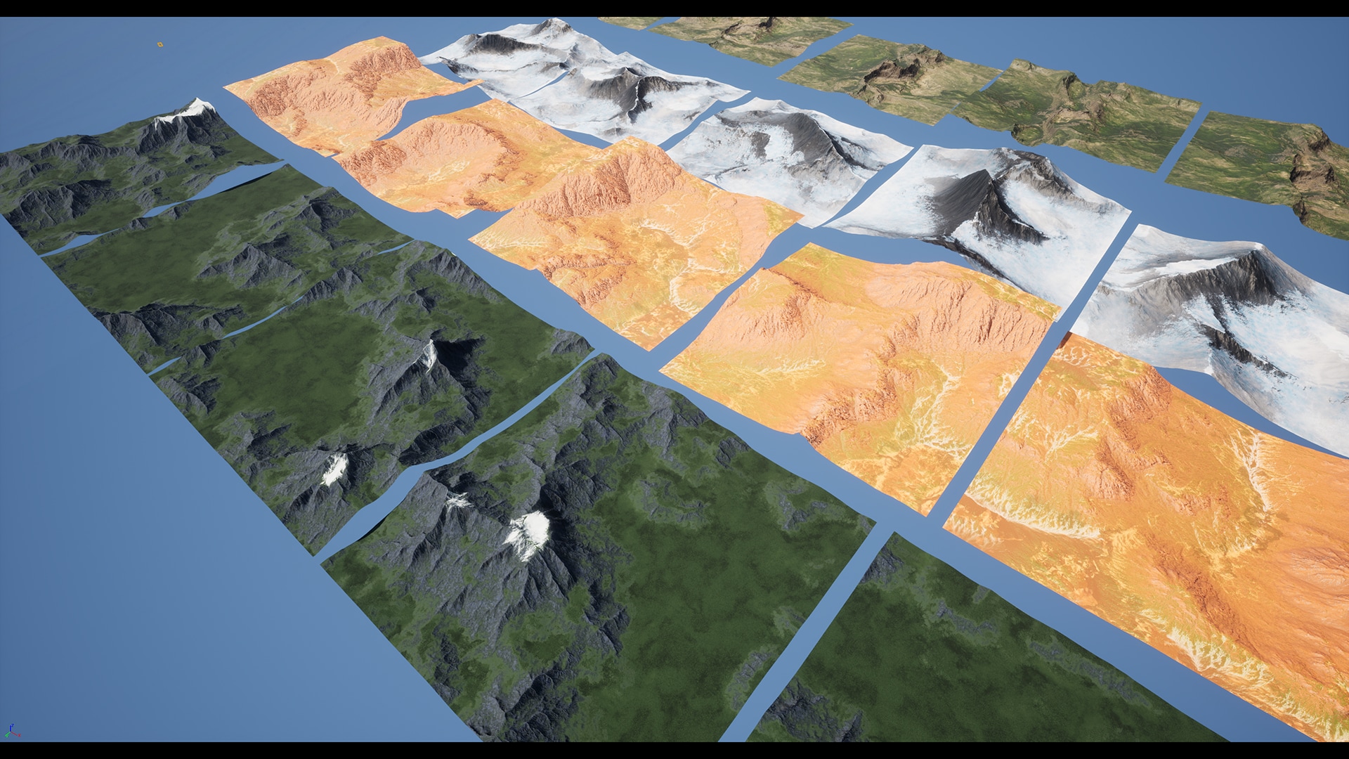 在环境创建的4 Biom Height Map And Mesh - 虚幻引擎商城