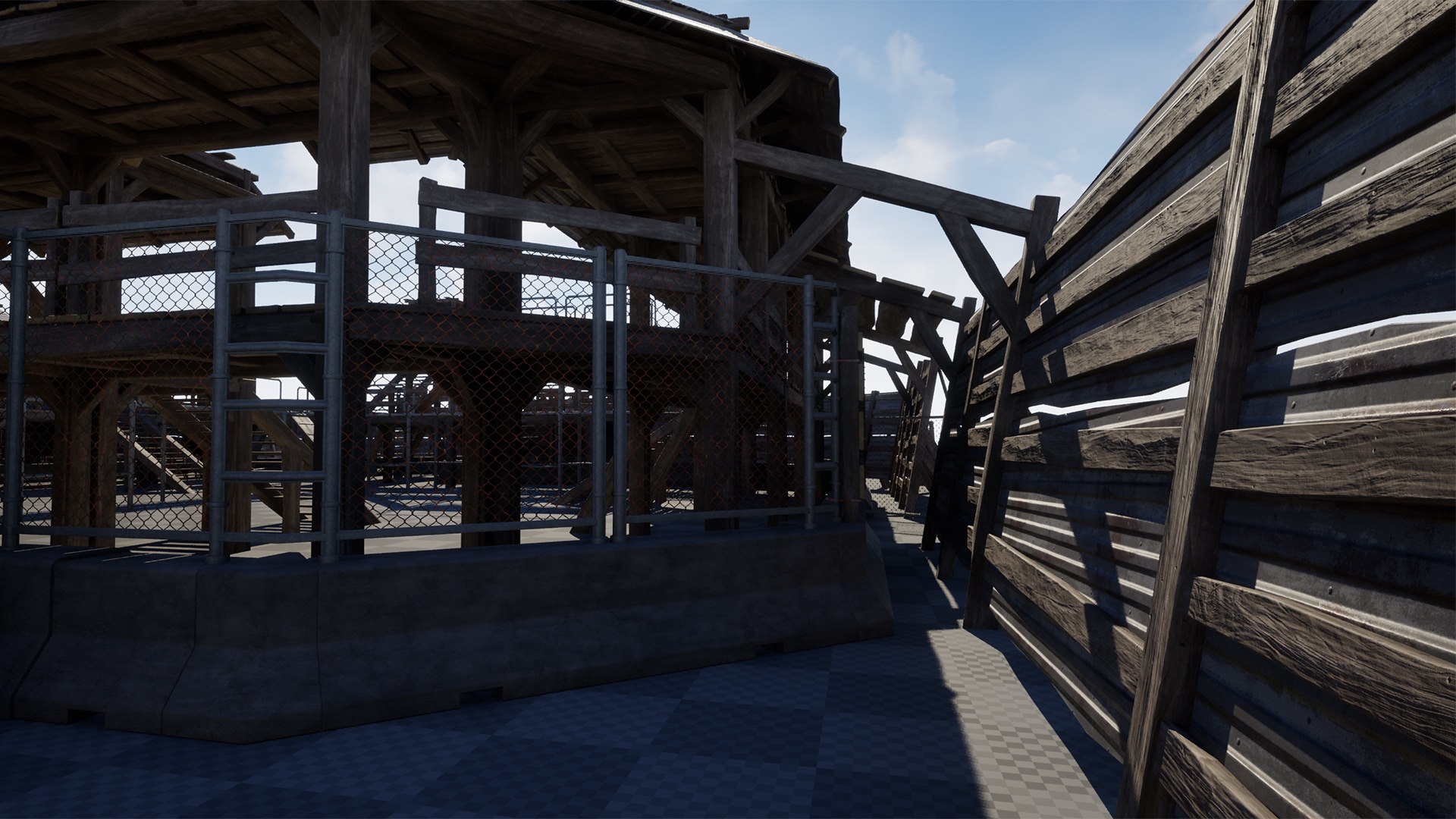 在道具创建的Modular Post-Apocalyptic Base/Outpost - 虚幻引擎商城