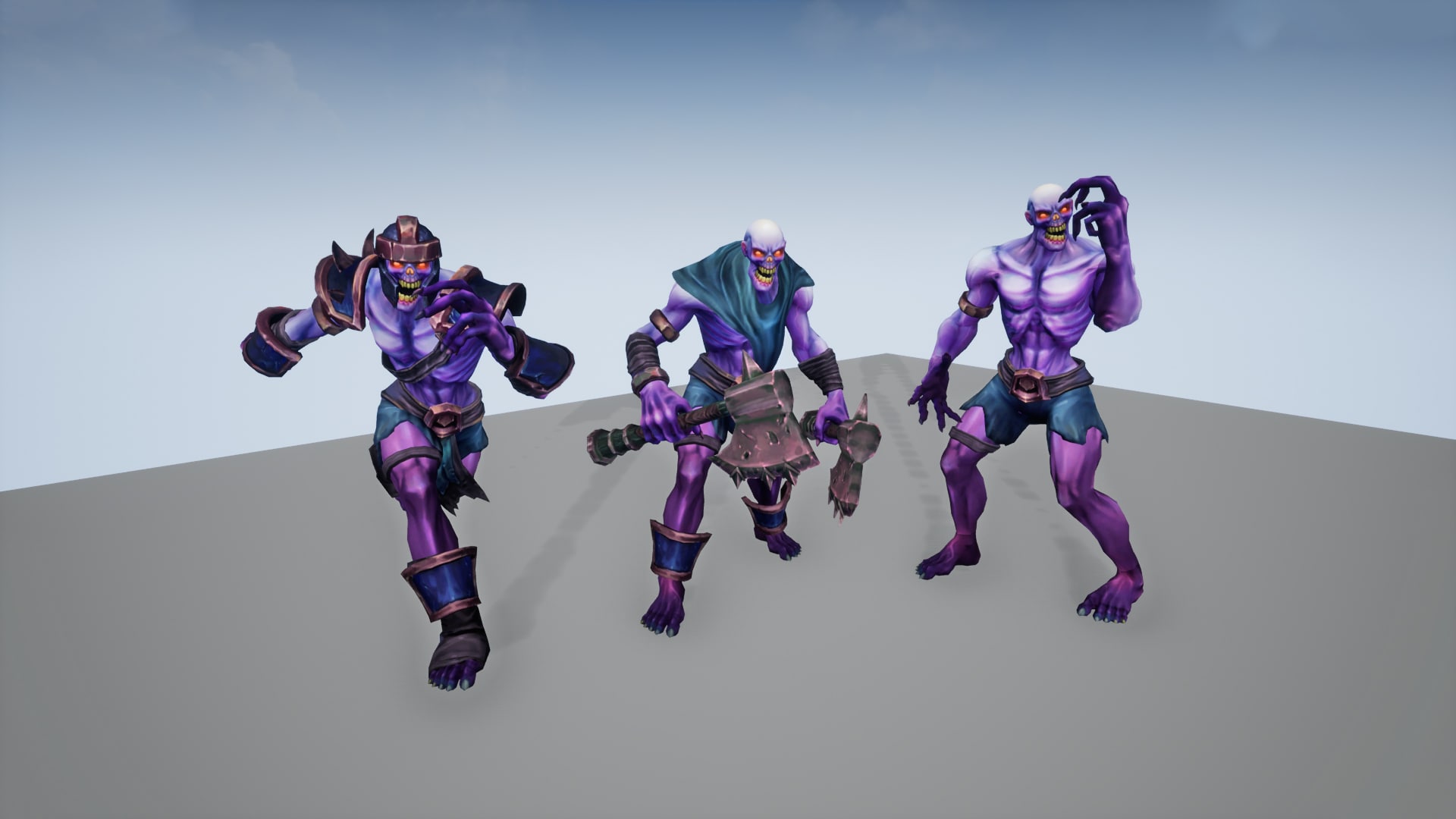 Modular Fantasy Stylized Zombie Hero in Characters - UE Marketplace